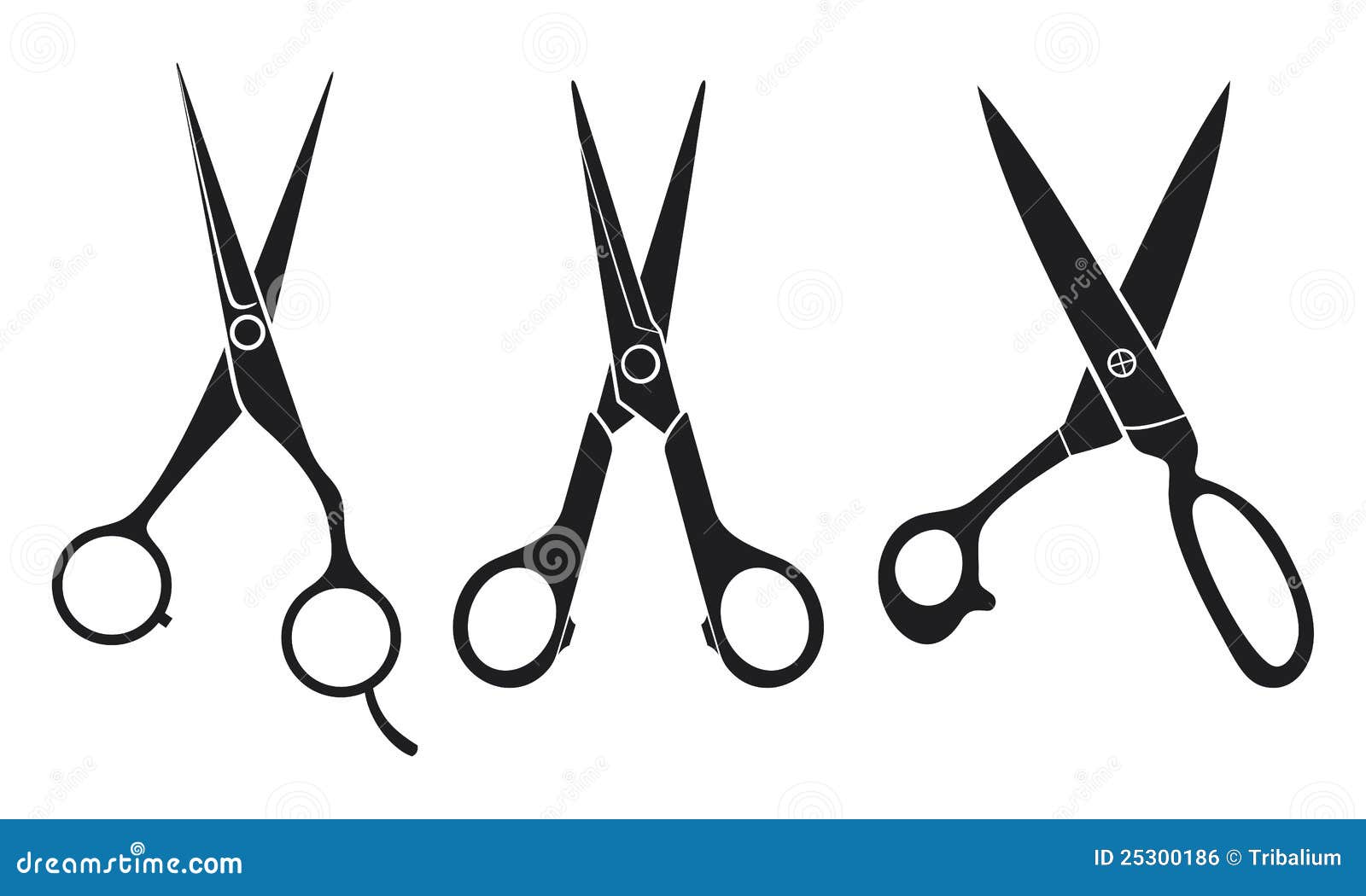 De reeks van de schaar vector illustratie. Illustration of apparatuur ...