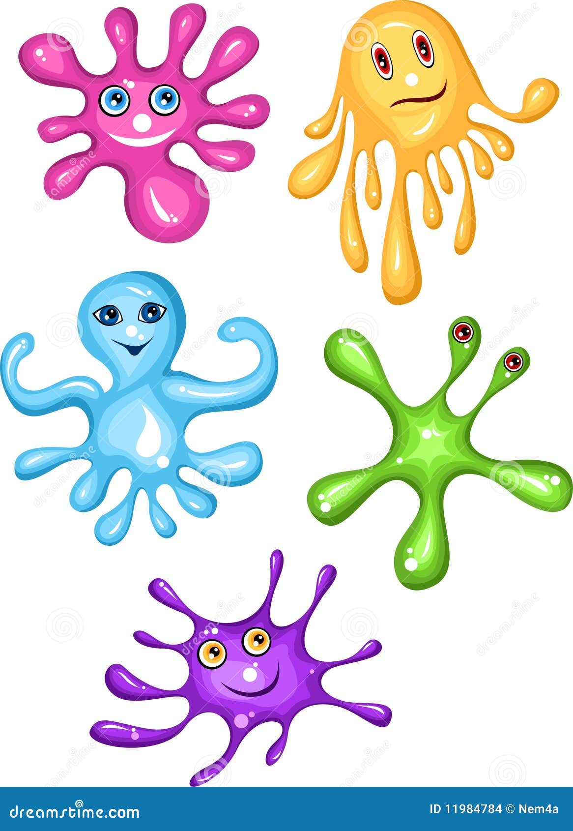 De reeks van de vlek vector illustratie. Illustration of grafisch ...