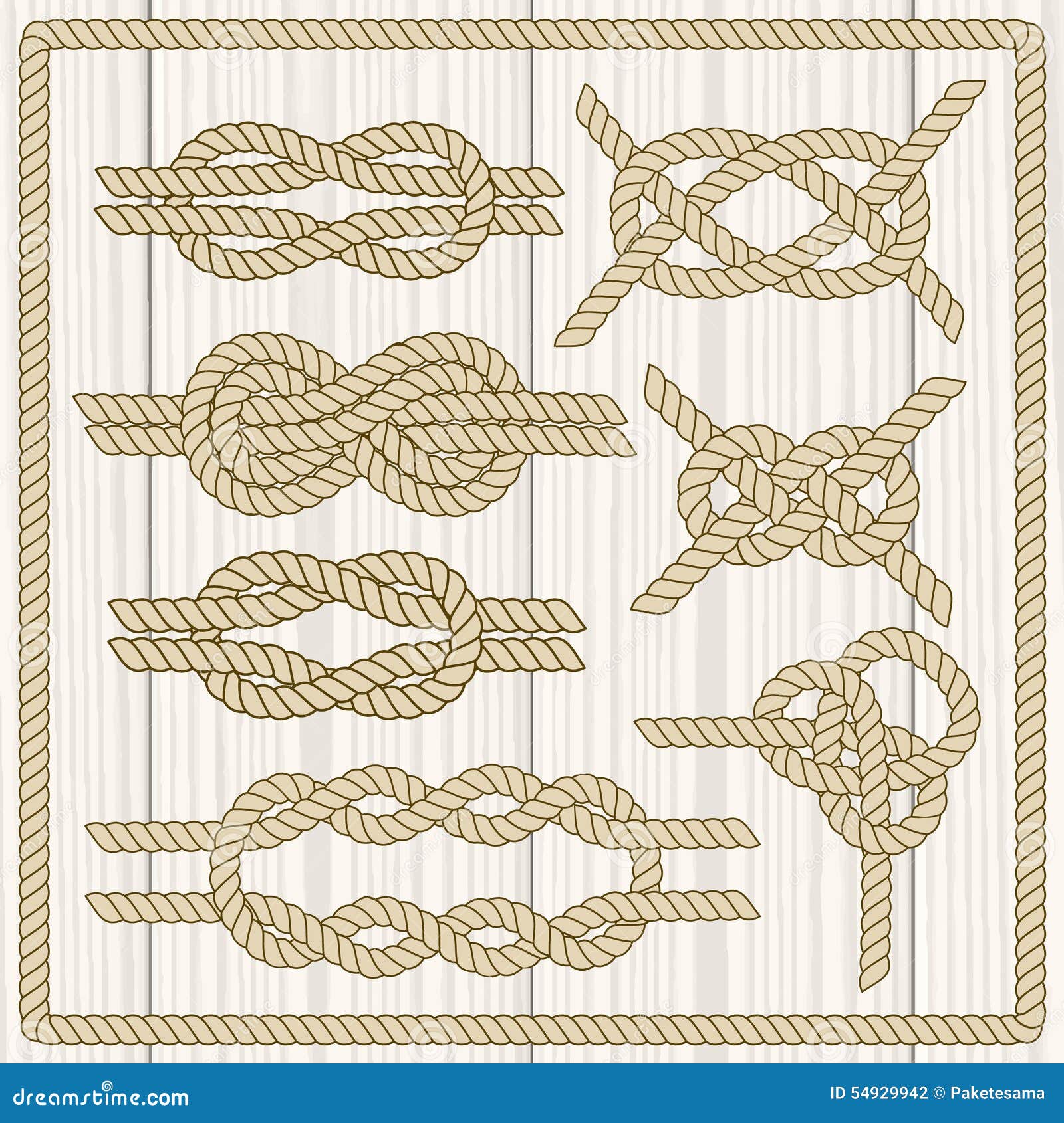 De Reeks Van De Zeemansknoop Vector Illustratie - Illustration of kabel ... De Reeks Van De Zeemansknoop Vector Illustratie - Illustration of kabel ...