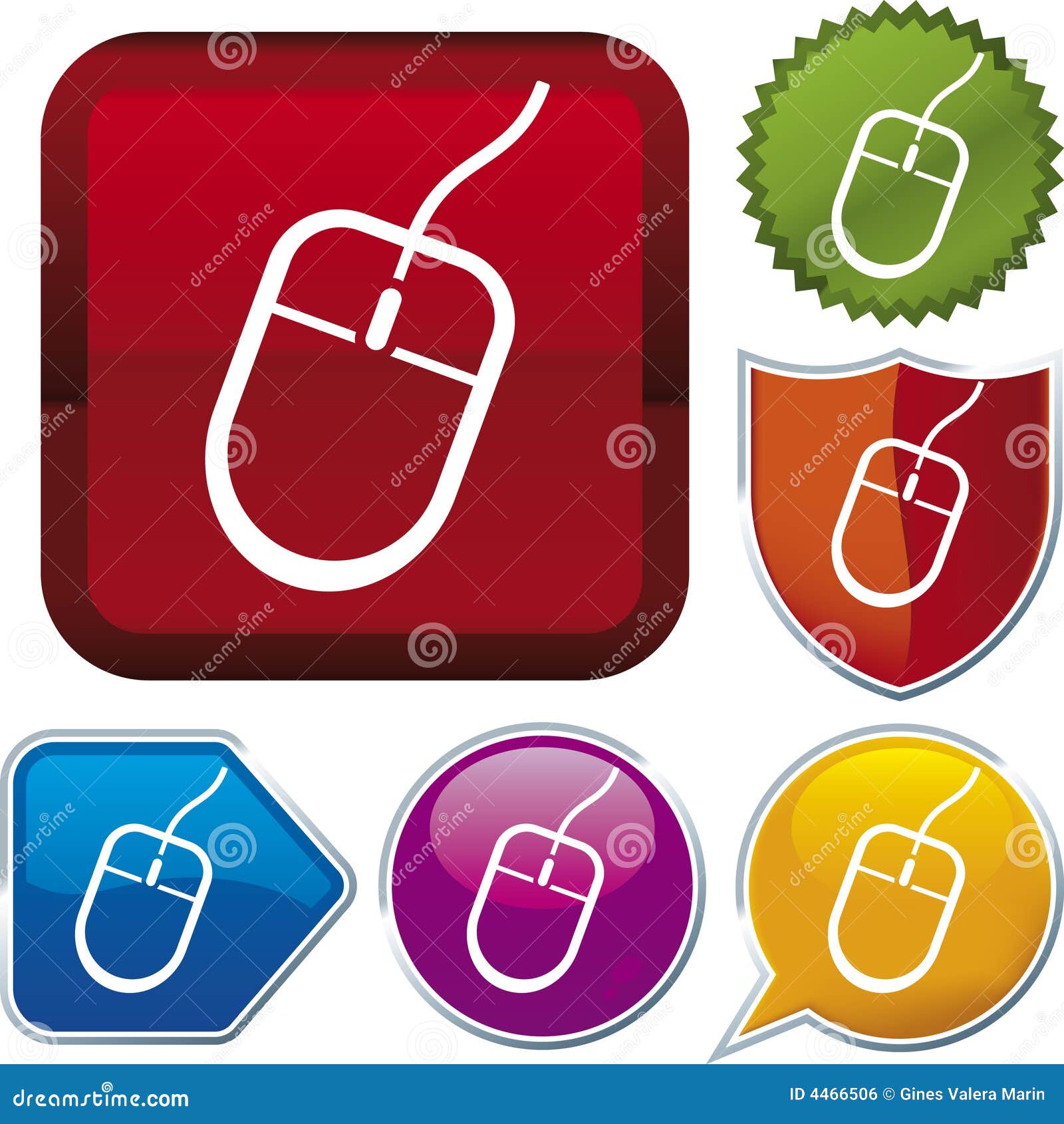 De Reeks Van Het Pictogram: Muis Vector Illustratie - Illustration of ...