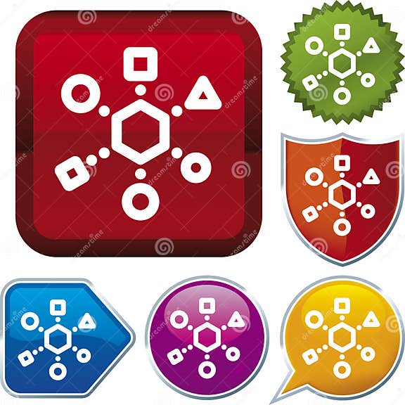 De Reeks Van Het Pictogram: Netto (vector) Vector Illustratie ...