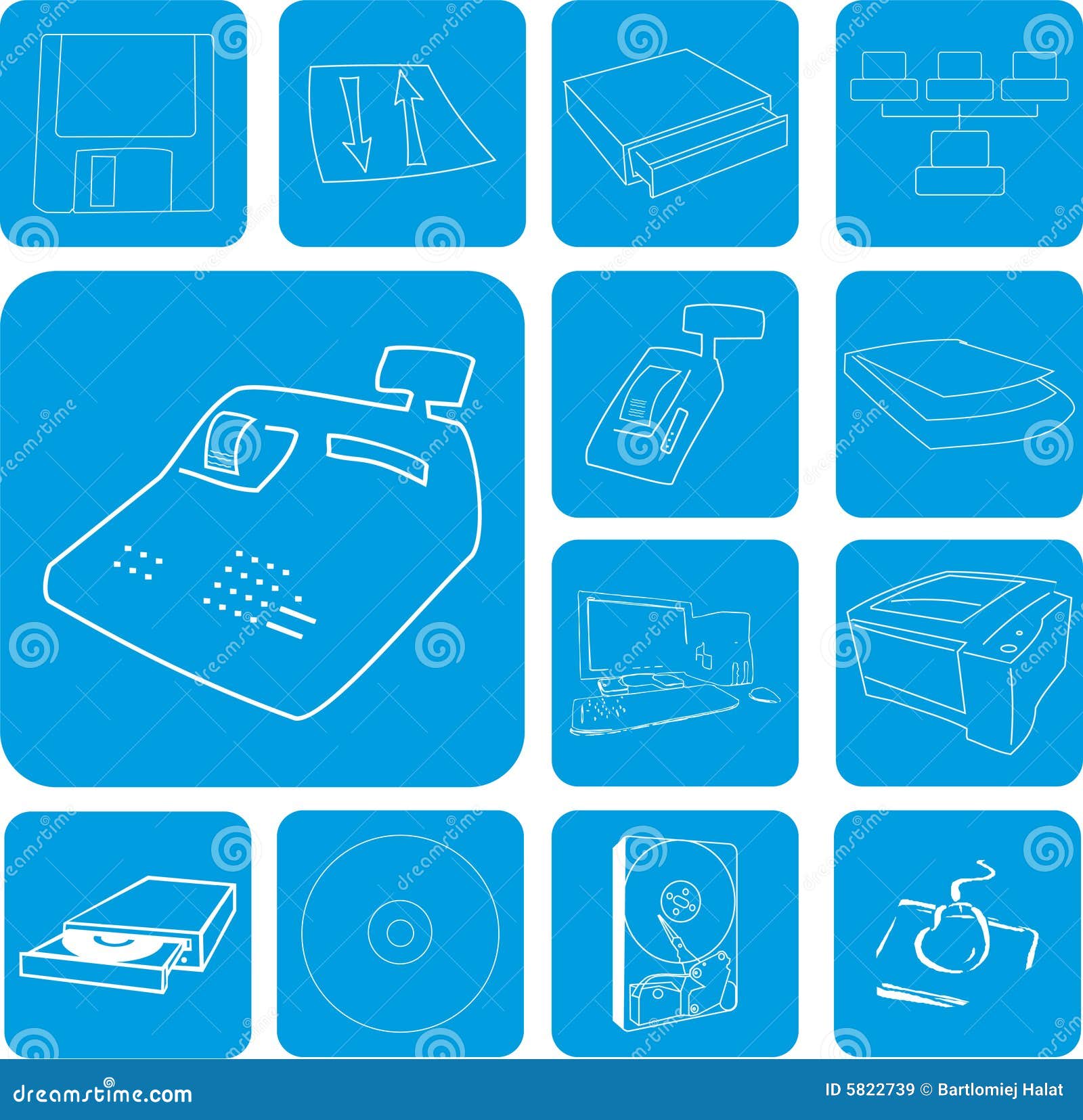 De Reeks Van Het Computerpictogram Picture. Image: 5822739