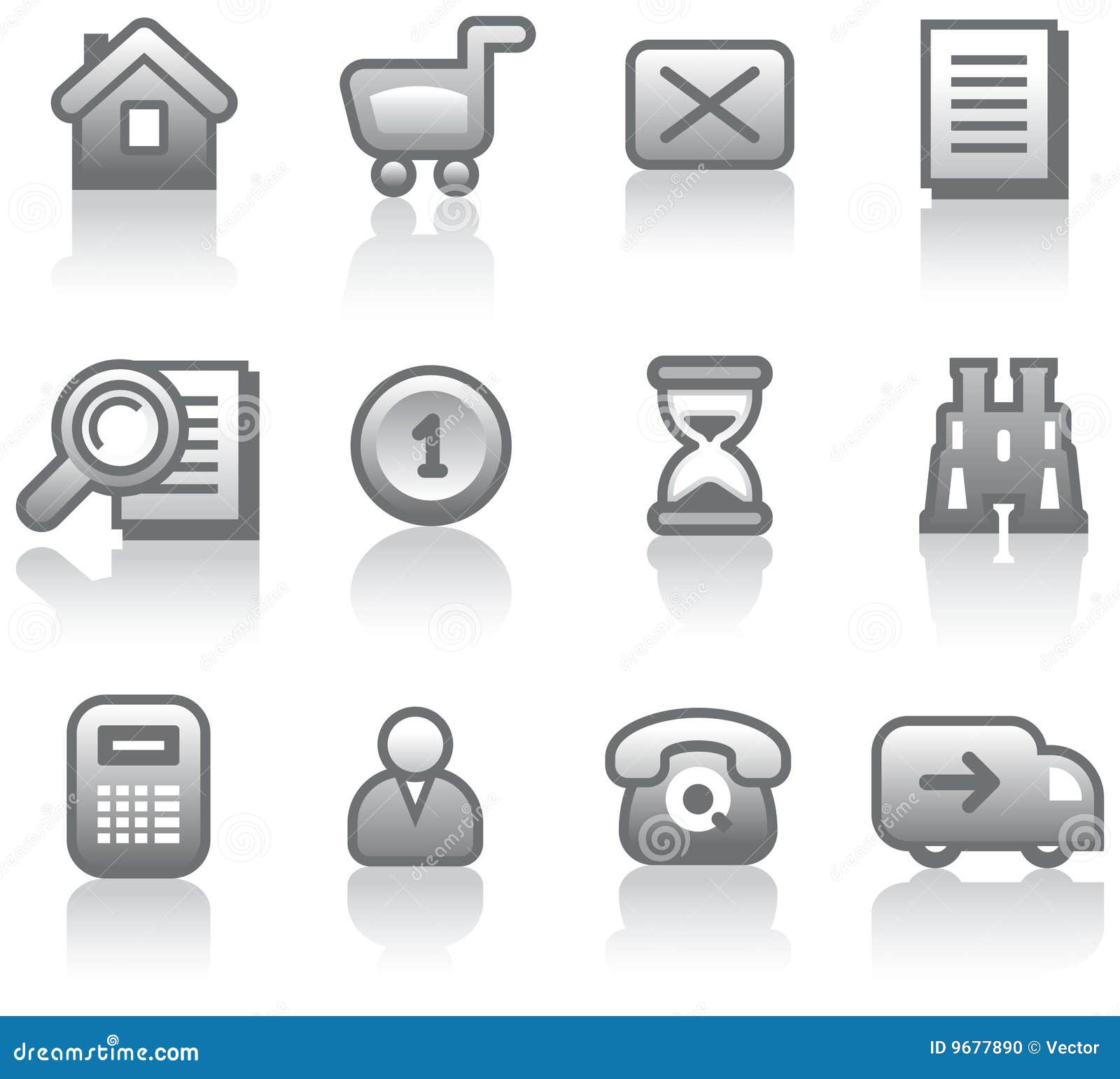 De Reeks Van Het Pictogram Van De Elektronische Handel (Vector) Vector ...