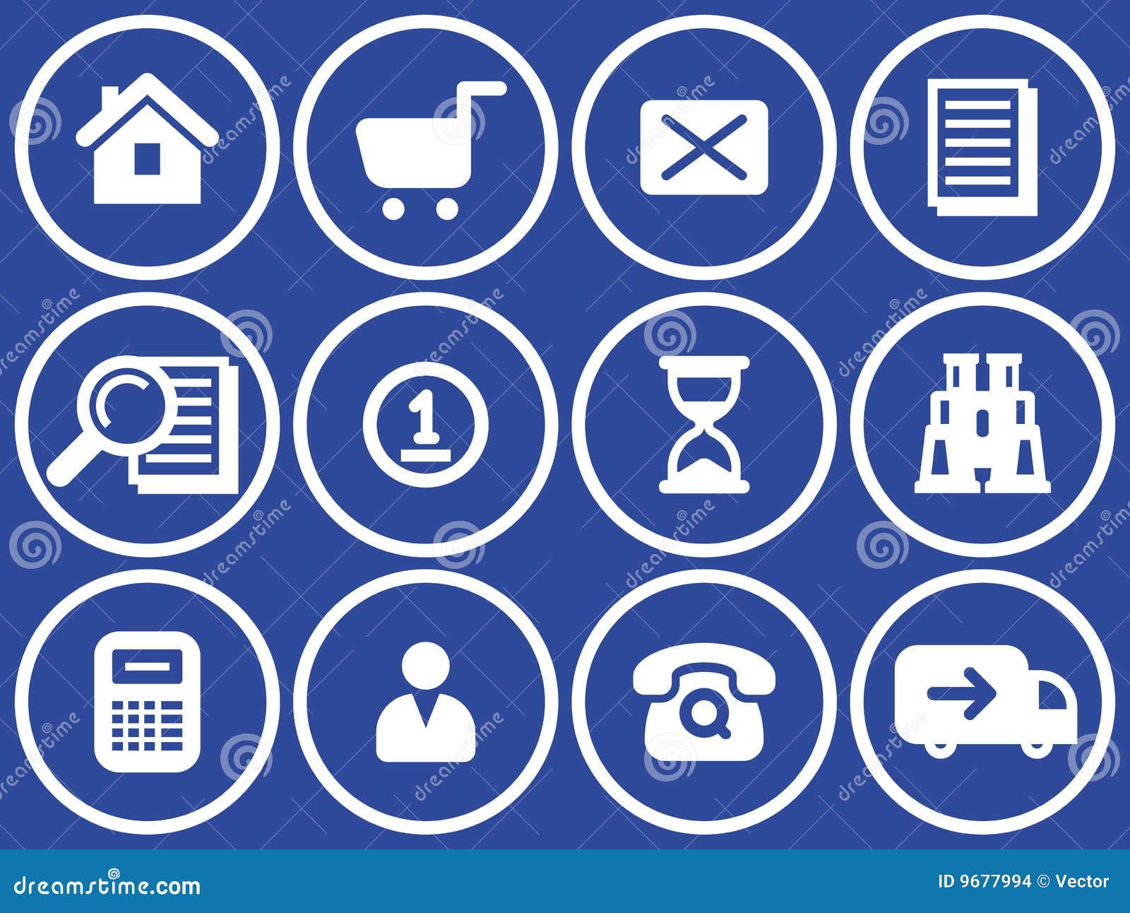 De Reeks Van Het Pictogram Van De Elektronische Handel (Vector) Vector ...