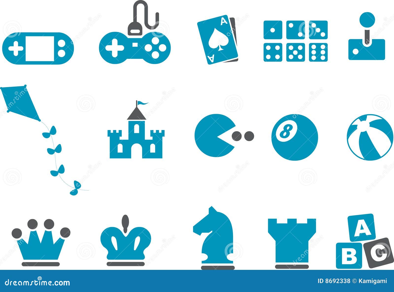 De Reeks Van Het Pictogram Van Spelen Redactionele Stock Foto ...