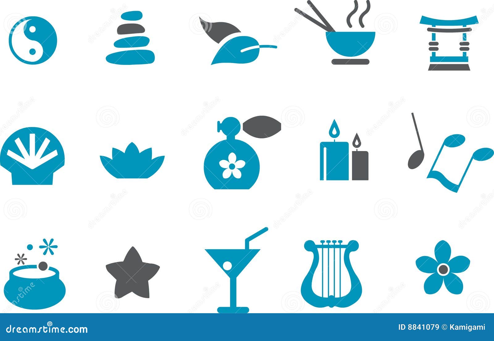 De Reeks Van Het Pictogram Van Zen Vector Illustratie - Illustration of ...