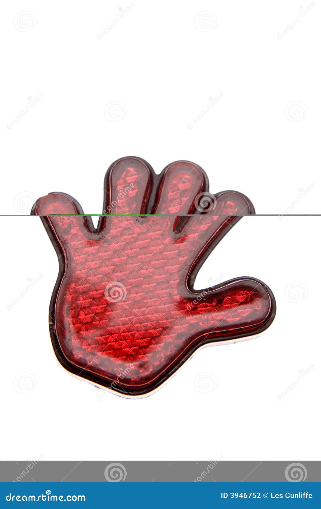 De reflector van de hand stock foto. Image of rood, speelgoed - 3946752