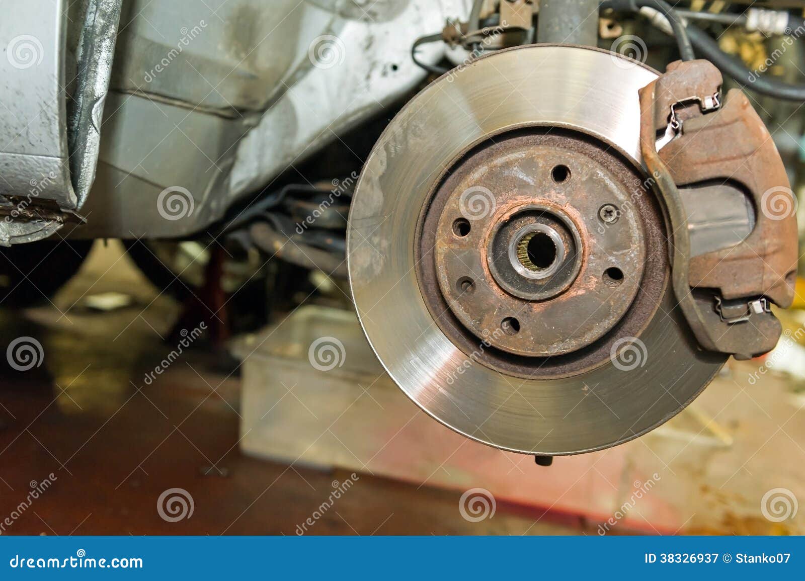 De Remmen Van De Autoschijf Stock Afbeelding - Image of techniek ...