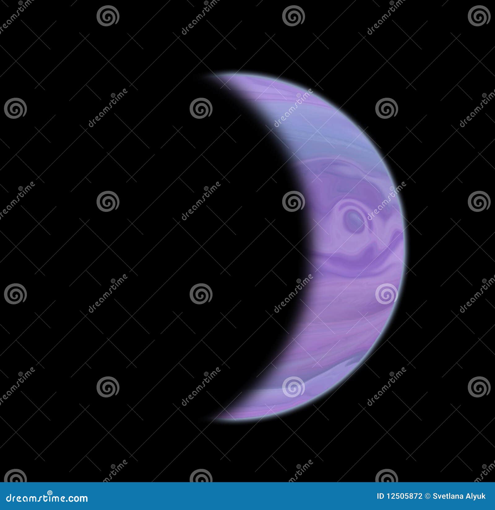 De Reuzeplaneet Van Het Gas Stock Illustratie - Illustration of ruimte ...