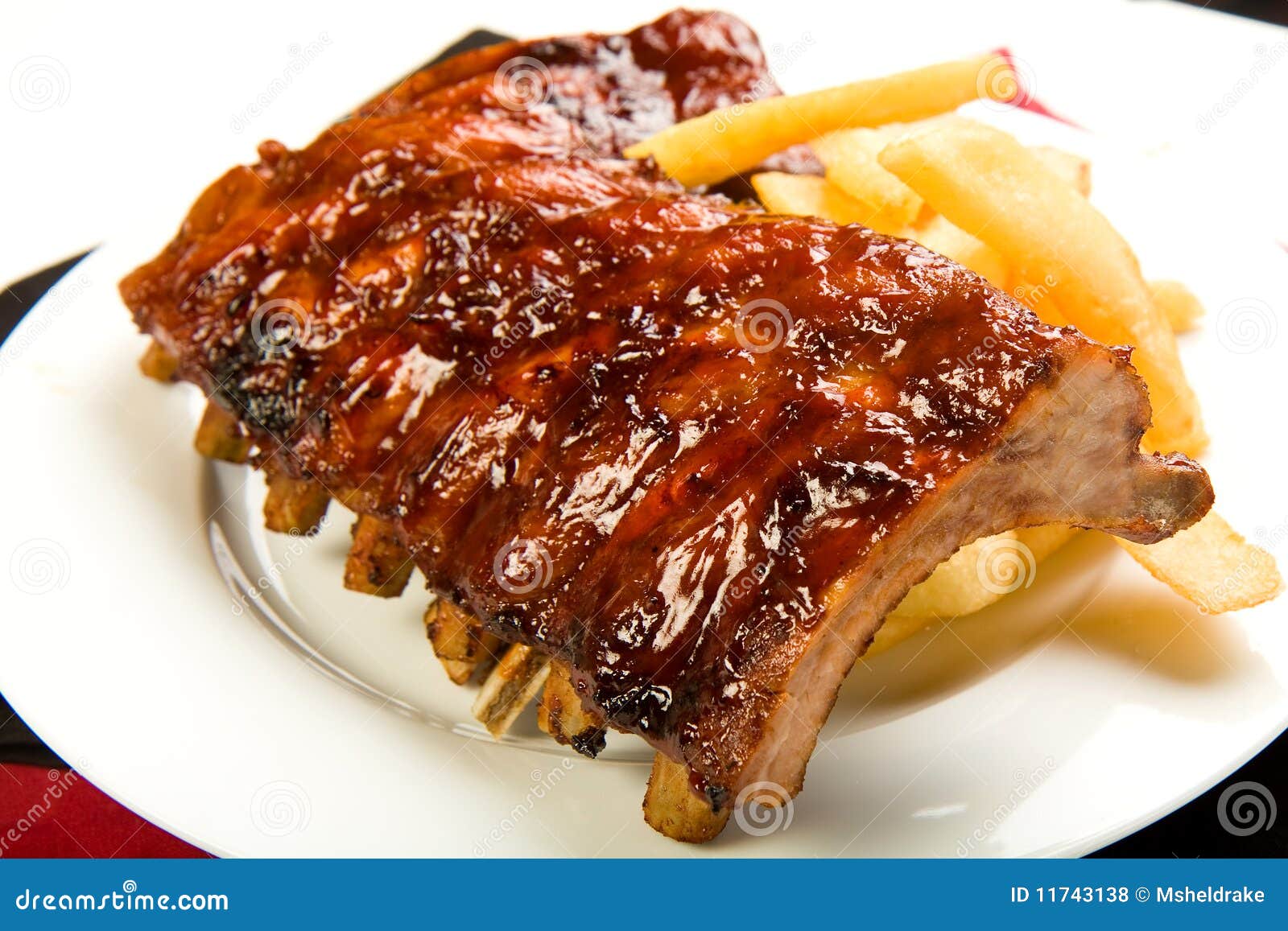 De Ribben van de barbecue stock foto. Image of friet - 11743138