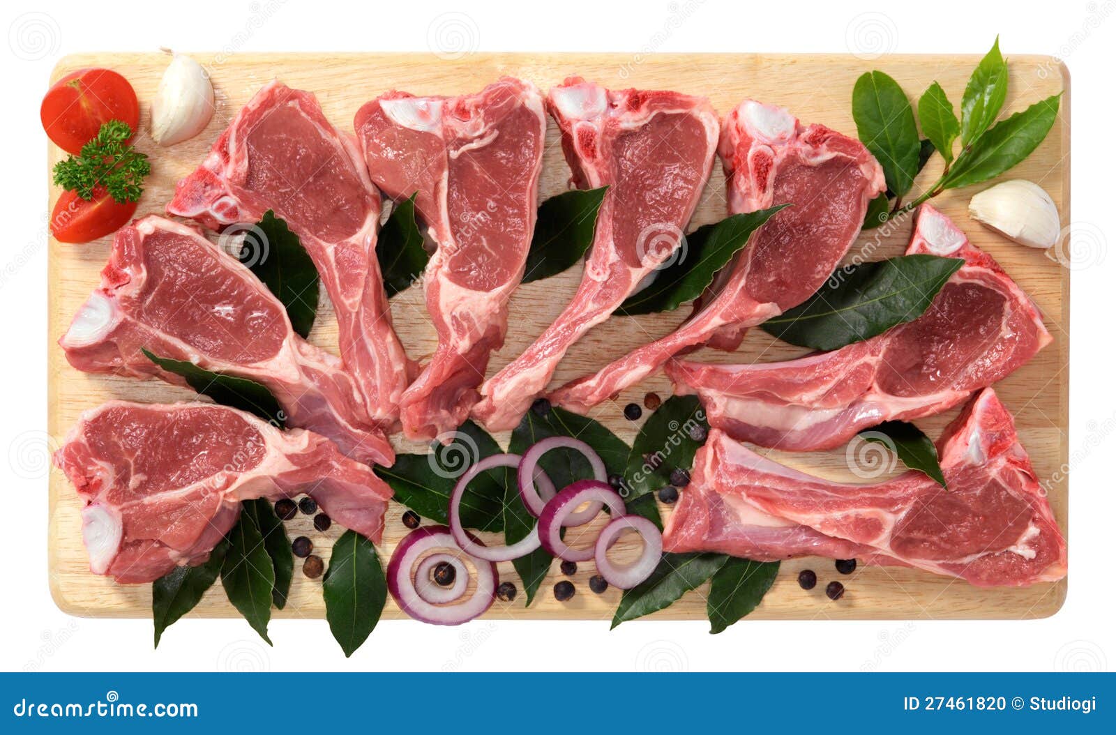 De ribben van het lam stock foto. Image of voedsel, knoflook - 27461820