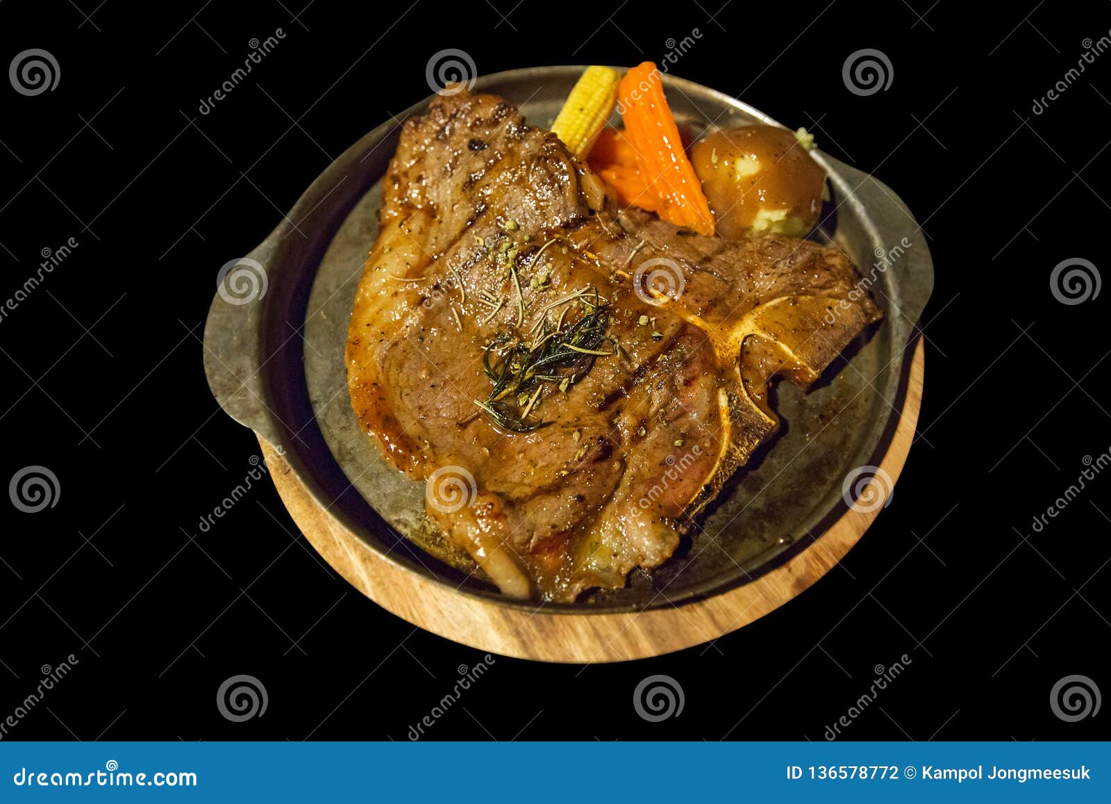 De Riblapje Vlees Van Rib Eye Van Het Rundvleeslapje Vlees Middelgroot ...