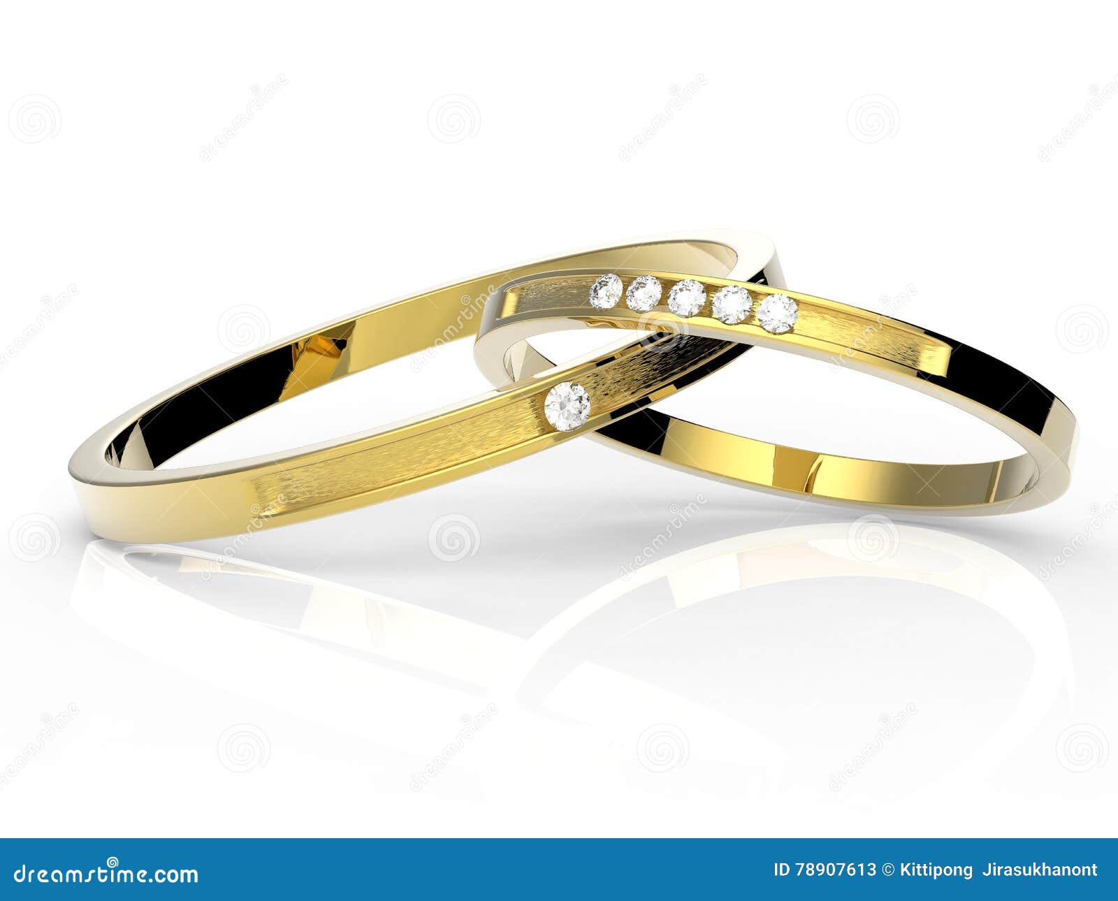 De Ringen Van De Gouden Bruiloft Stock Afbeelding - Image of bruid ...