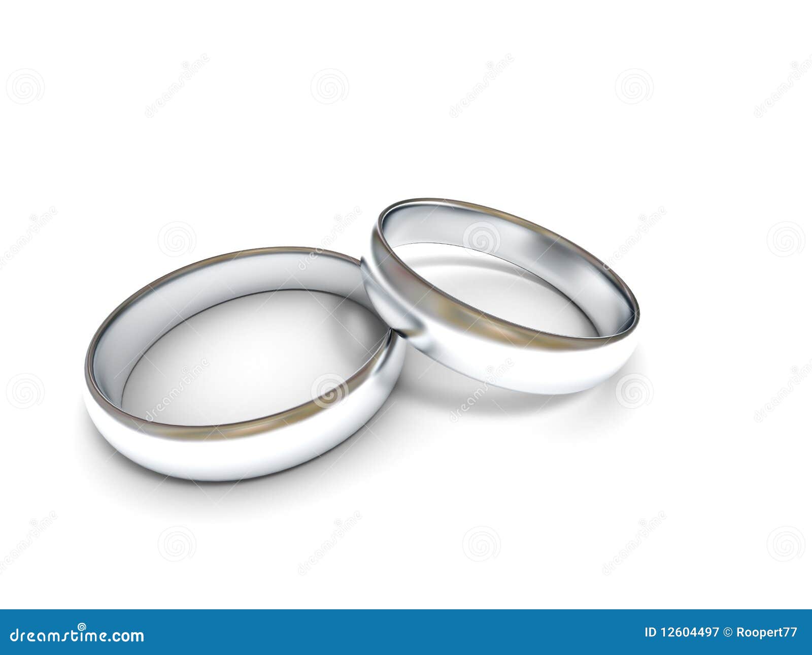 De Ringen Van De Zilveren Bruiloft Stock Illustratie - Illustration of ...