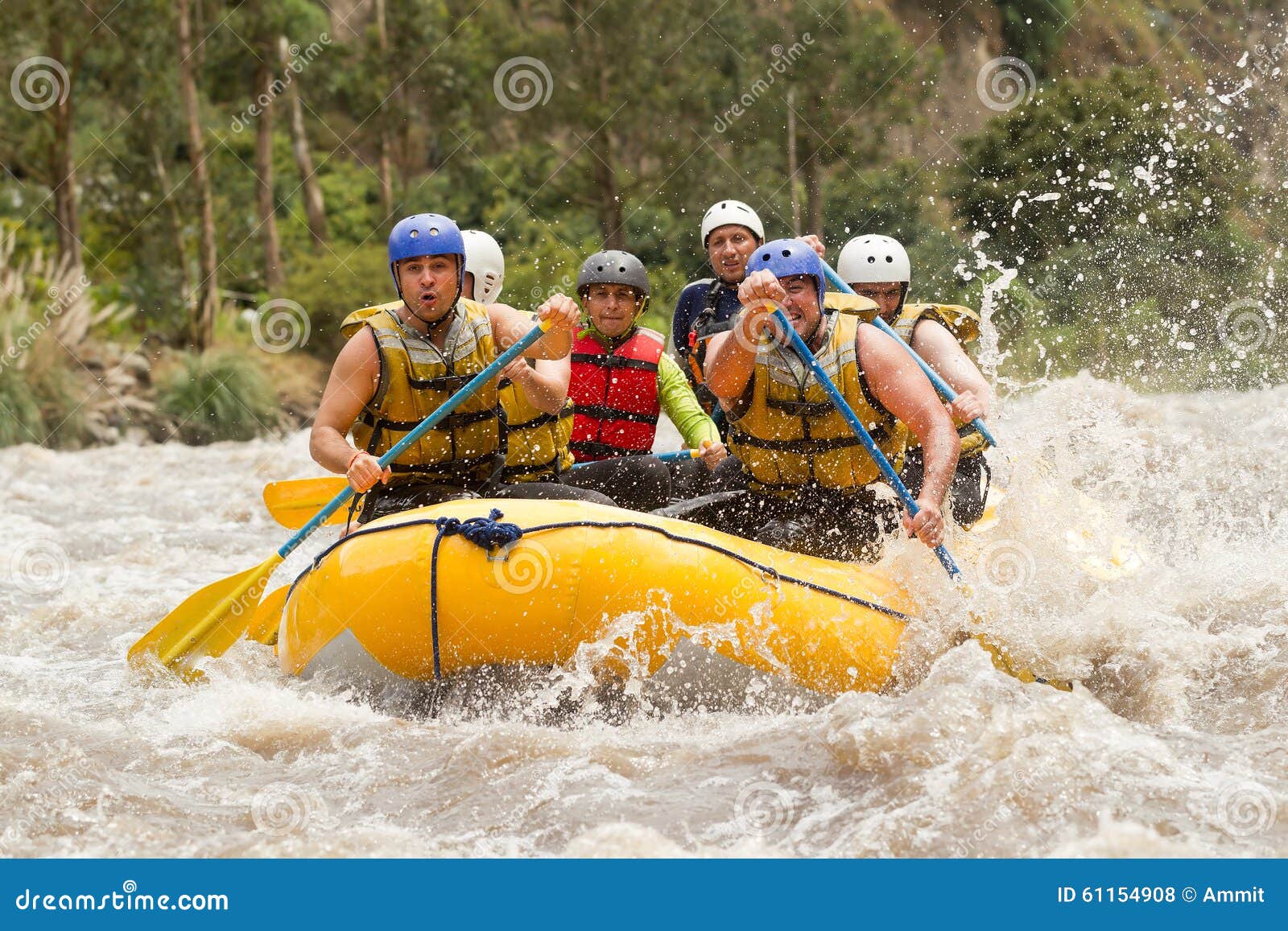 De Rivier Rafting Van Ecuador Whitewater Stock Foto - Image of rafelen ...