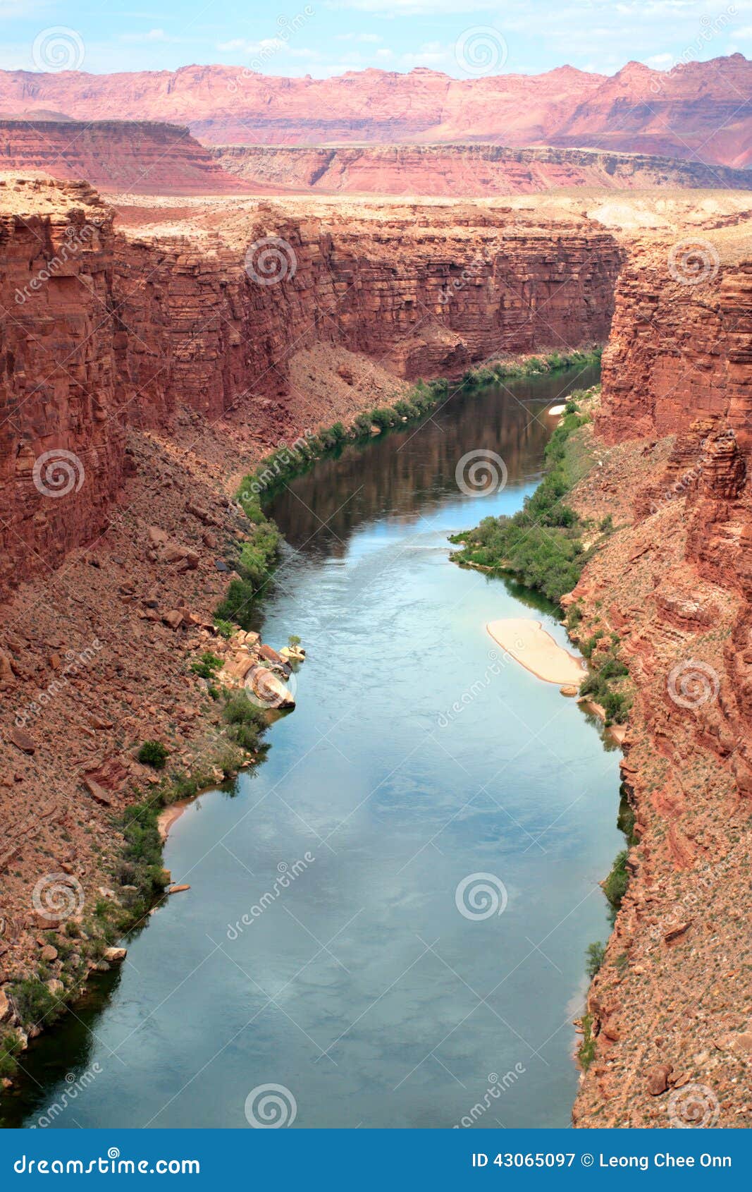 De Rivier Van Colorado, De V Stock Afbeelding - Image of overzie, zand ...