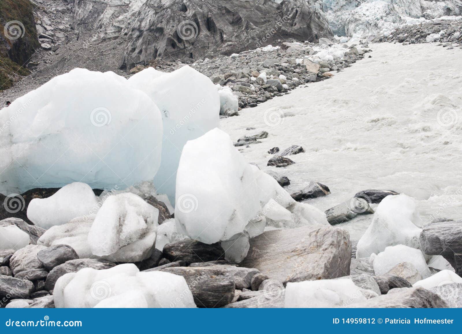 De Rivier Van De Gletsjer Met Ijs Stock Foto - Image of scènes ...