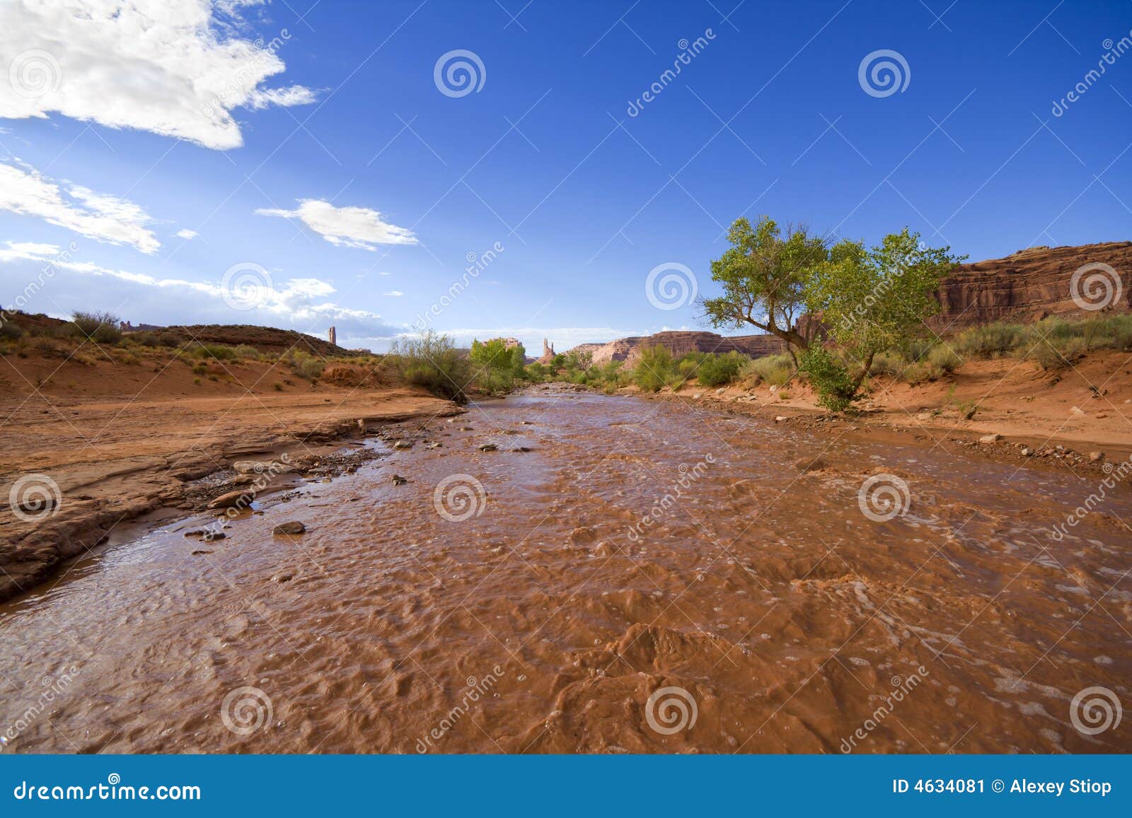De rivier van de modder stock afbeelding. Image of daarna - 4634081