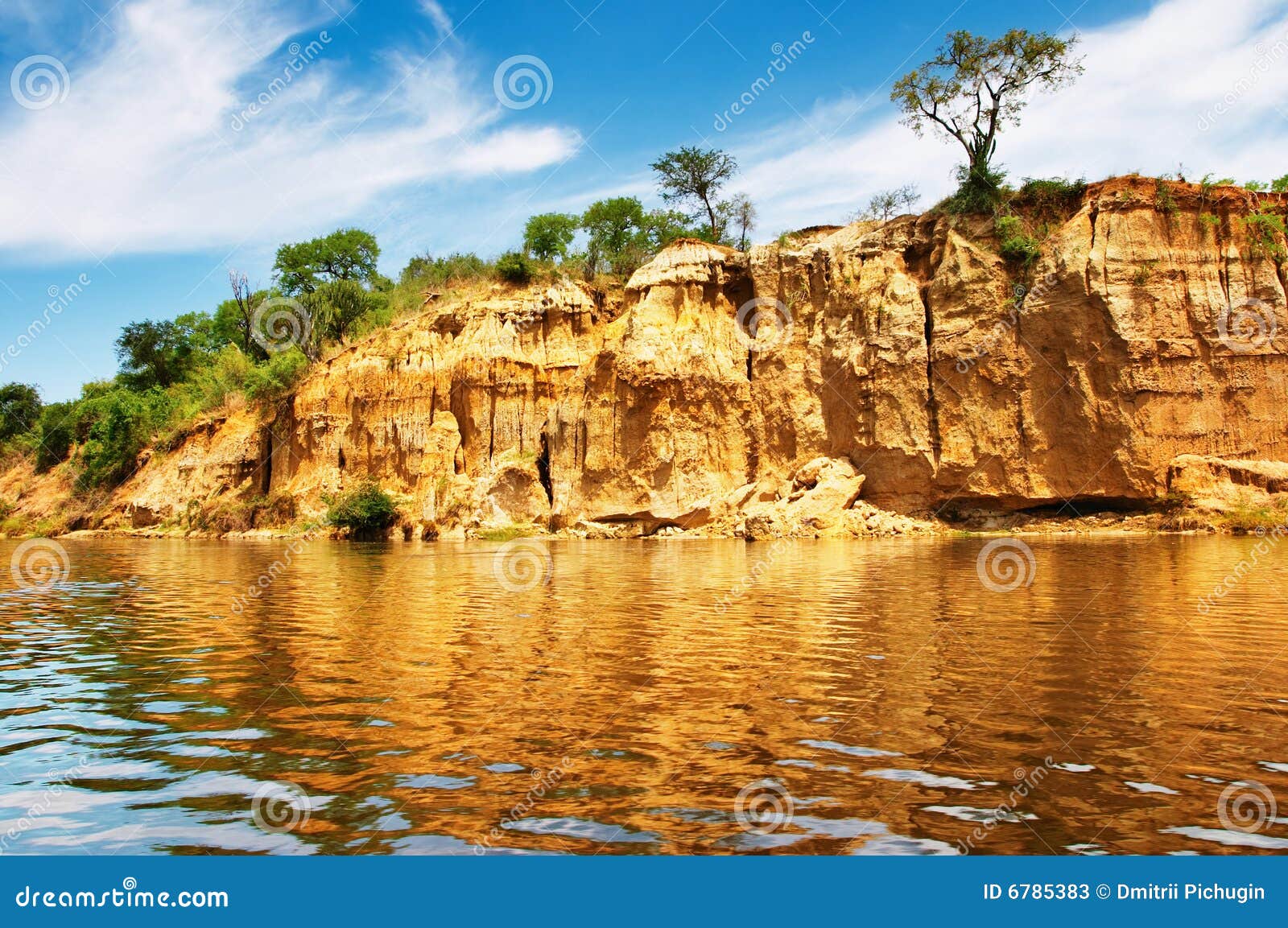 De Rivier Van Nijl, Oeganda Stock Afbeelding - Image of sereen, park ...