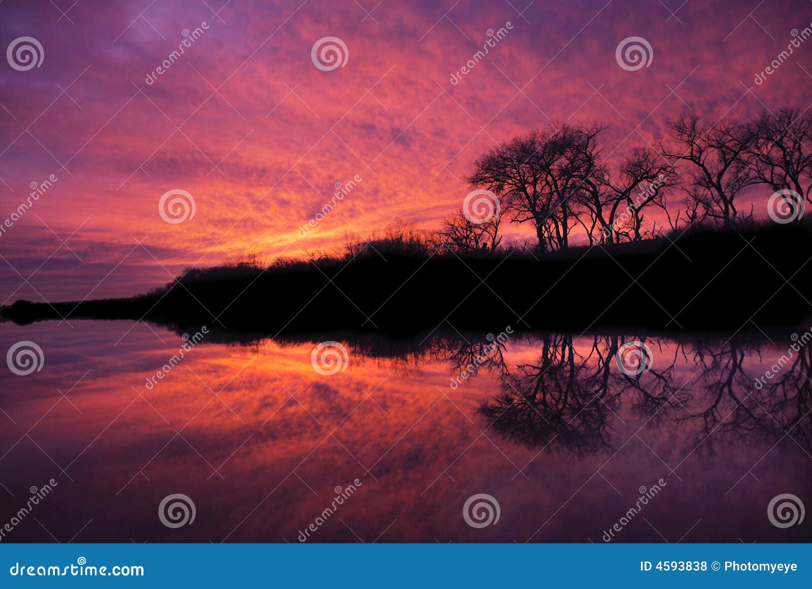 De Rivier Van Rio Grande Bij Zonsondergang Stock Foto - Image of ...