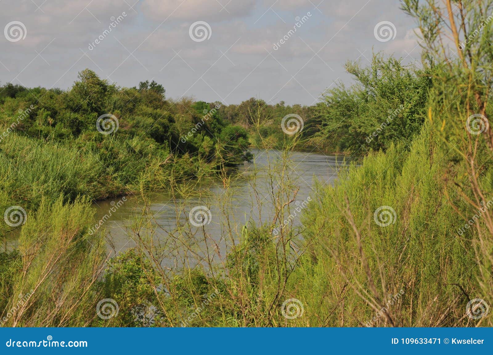 De Rivier Van Rio Grande in Lager Rio Grande Valley, Texas Stock ...