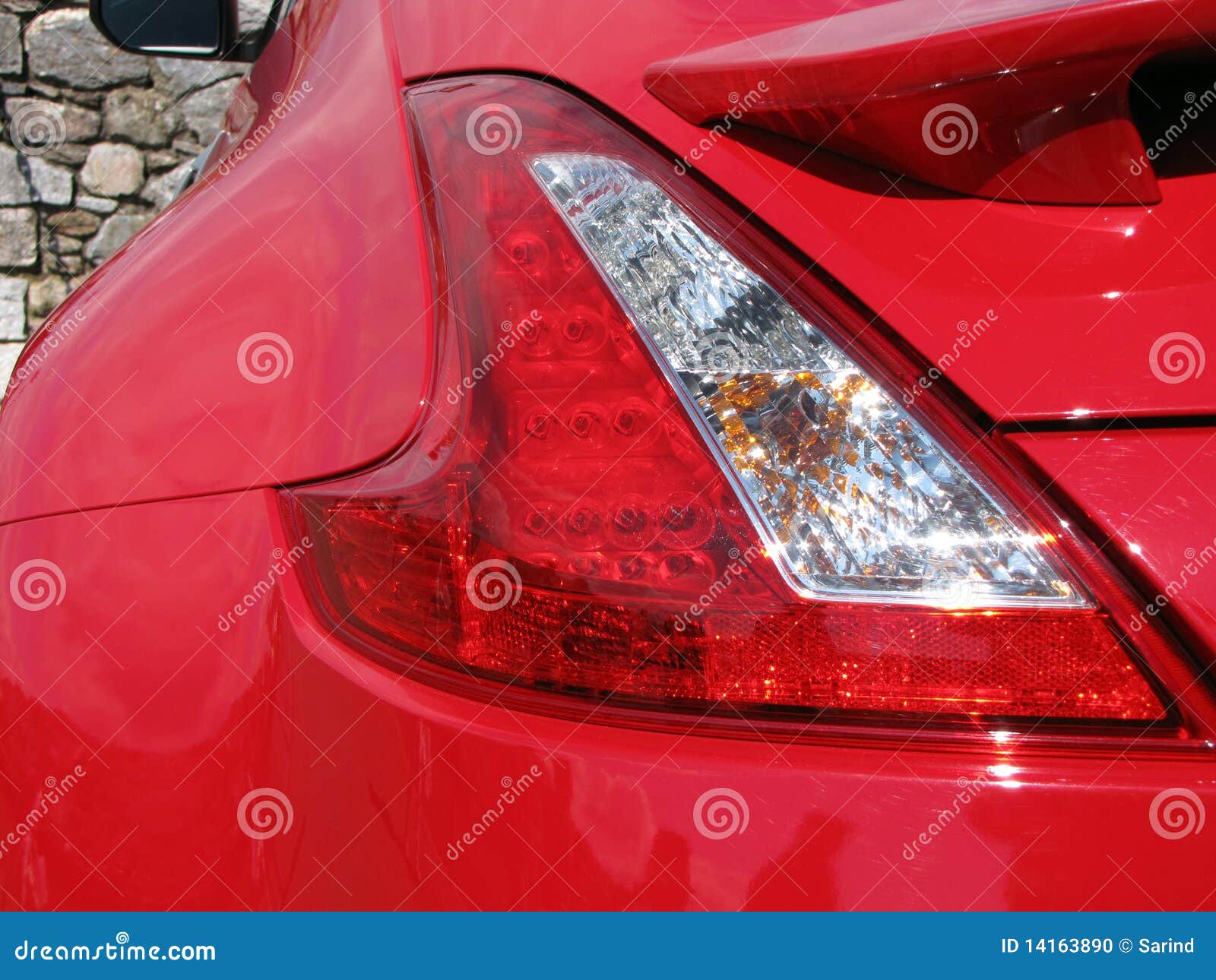 De Rode AchterLichten Van De Auto Stock Foto - Image of schoon ...