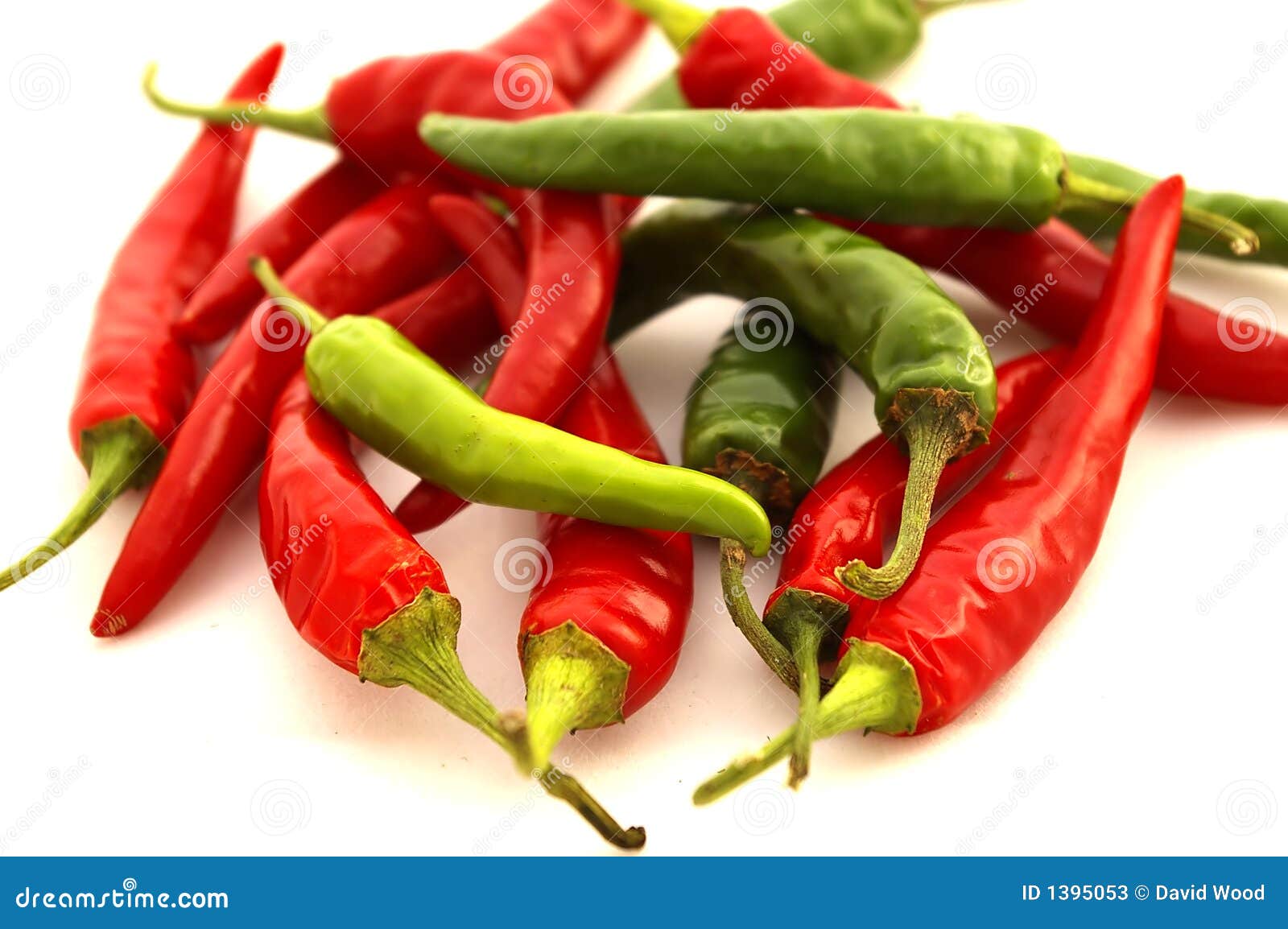 De Rode & Groene Peper Van De Spaanse Peper Stock Afbeelding - Image of ...