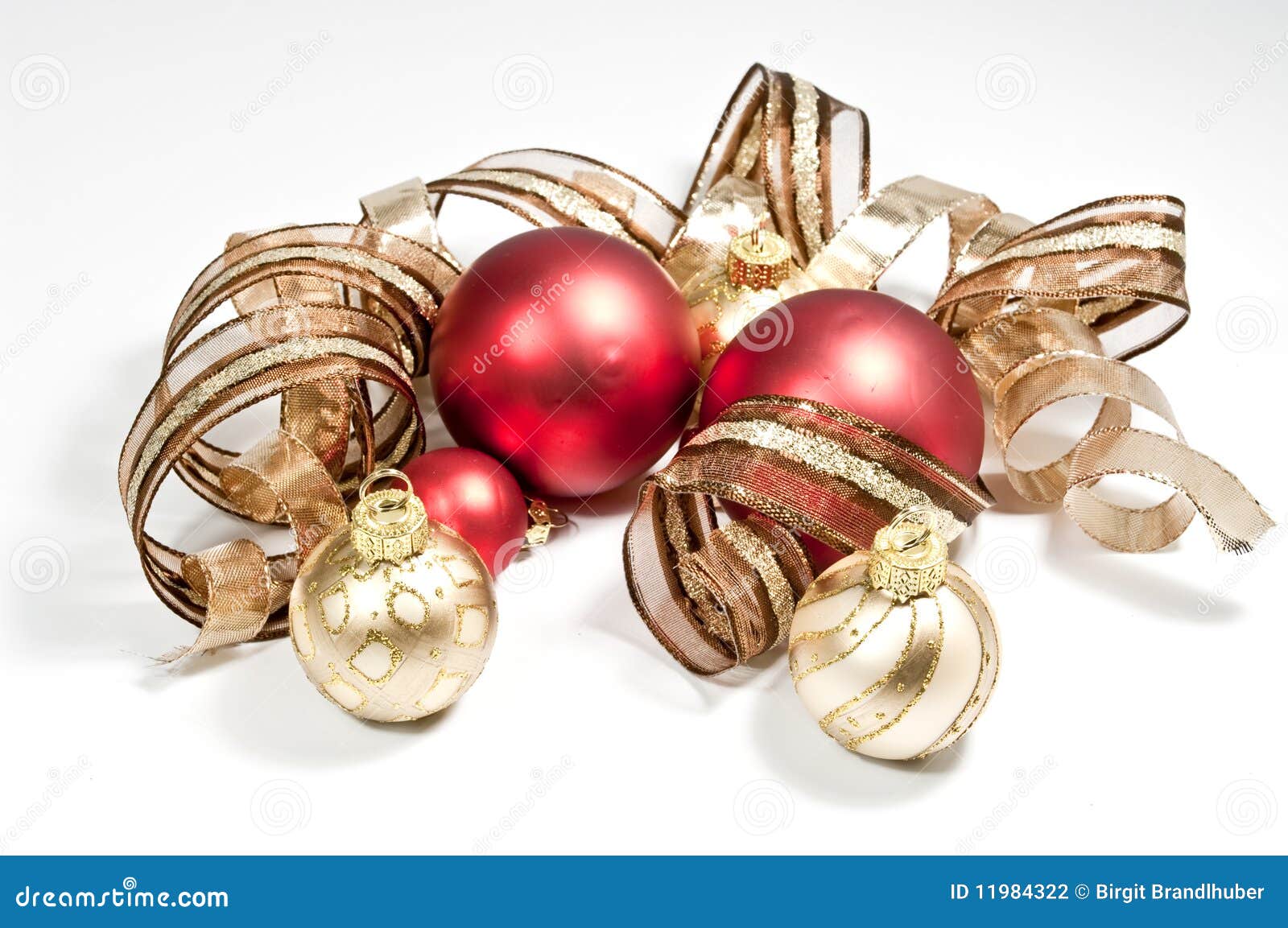 De Rode Ballen Van De Kerstmisboom Stock Foto - Image of decoratie ...