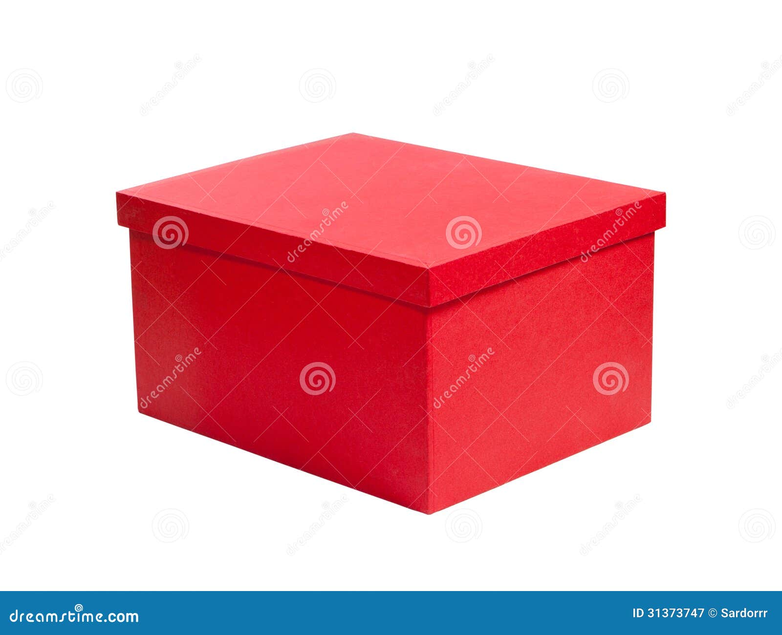 De Rode Doos Van De Kartongift Stock Afbeelding - Image of begrip, stof ...