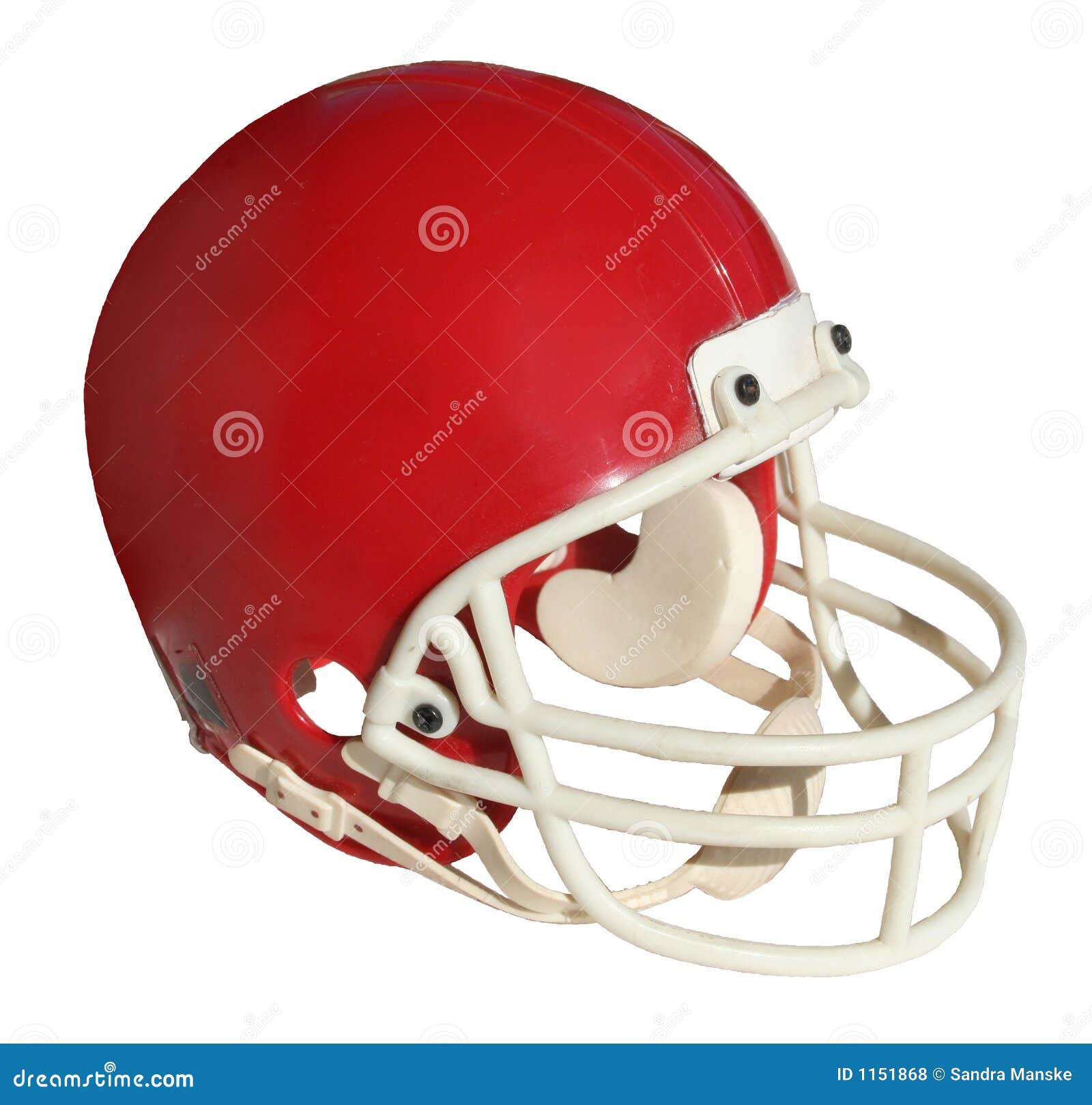 De Rode Helm Van De Voetbal Stock Foto - Image of iconisch, vulling ...