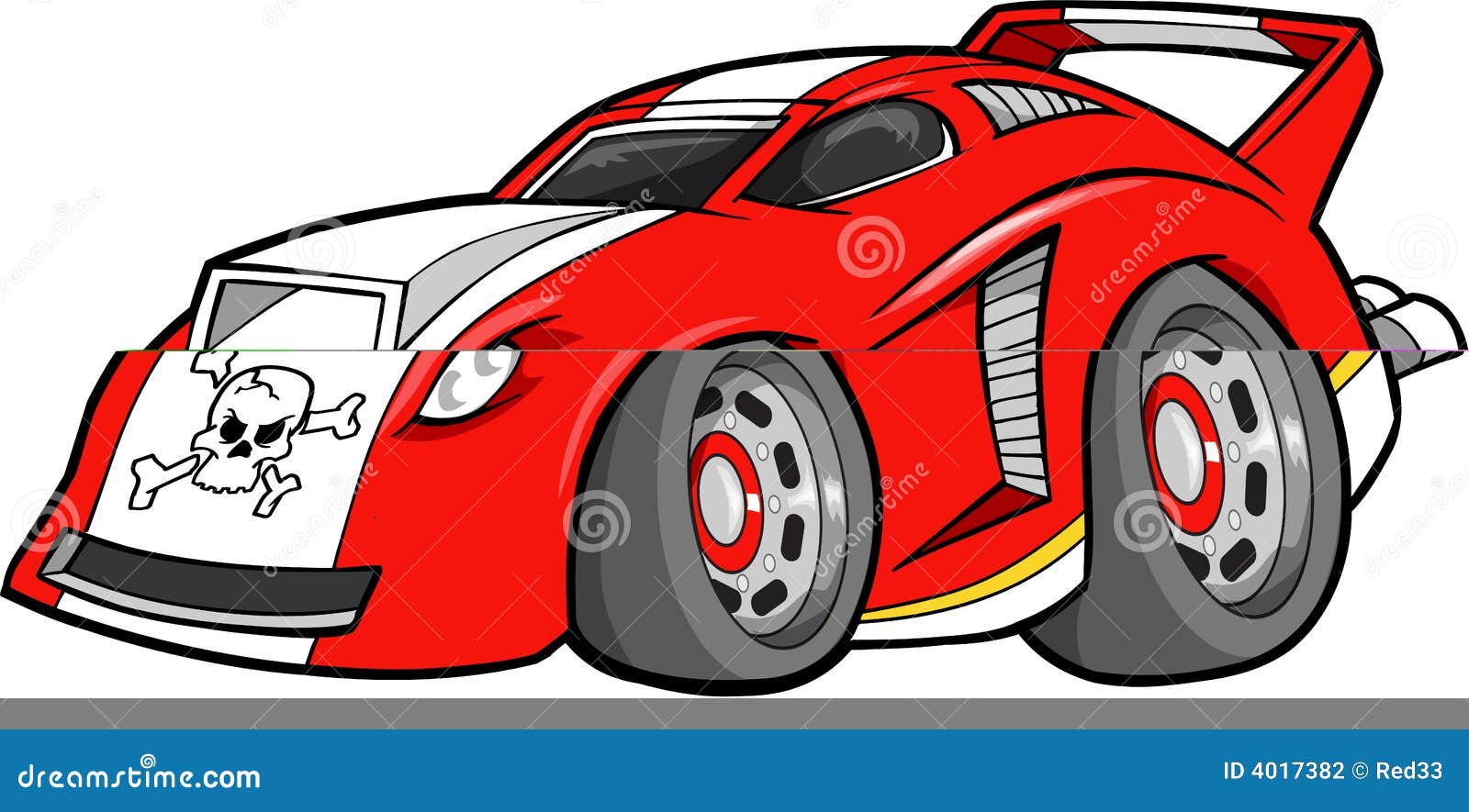 De Rode Illustratie Van De Auto Vector Illustratie - Illustration of ...