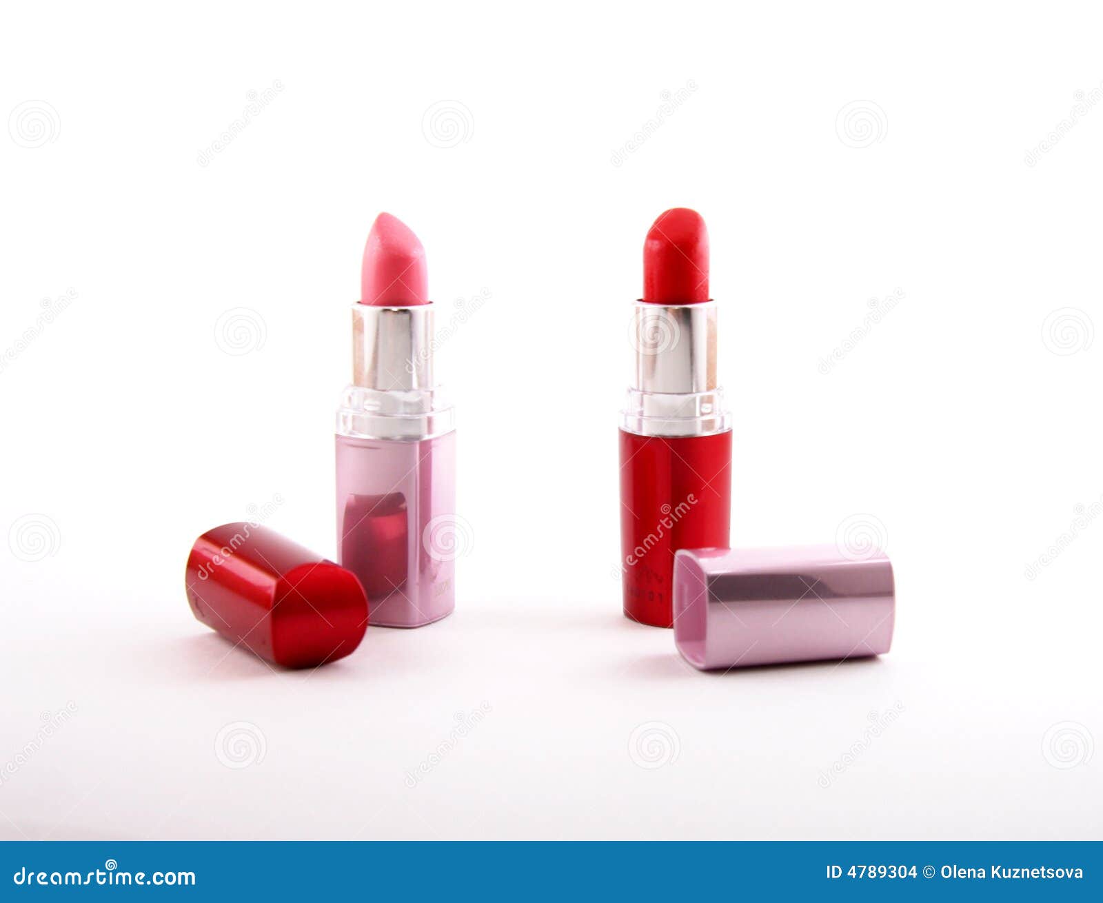 De Rode Lippenstift En Pingelt Lippenstift Picture. Image: 4789304