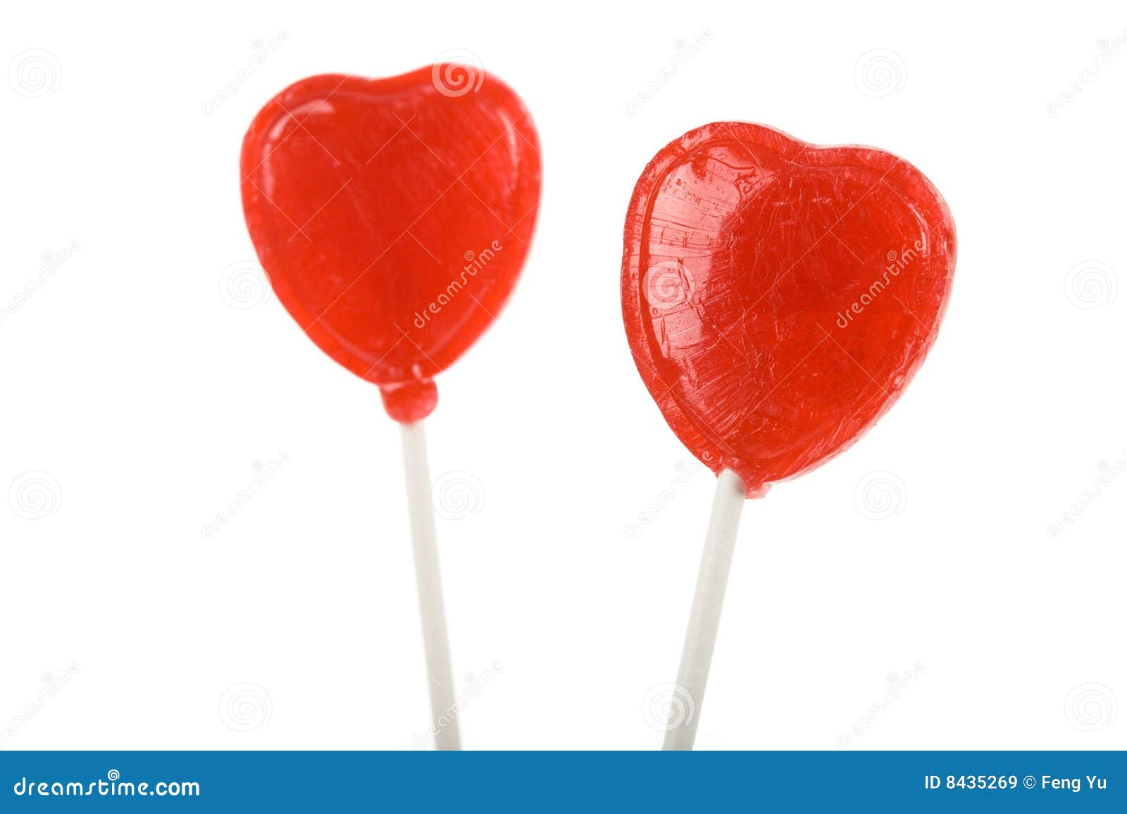 De Rode Lolly Van De Vorm Van Het Hart Stock Afbeelding - Image of ...