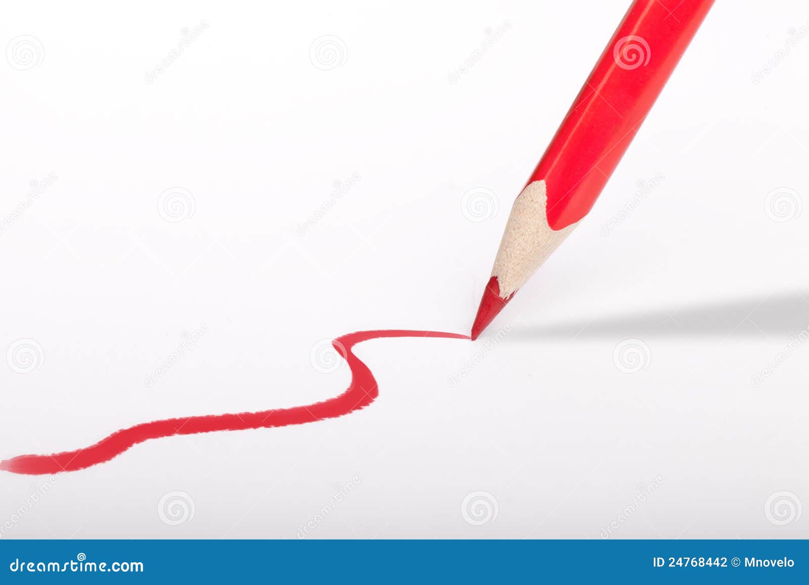 De Rode Pen Trekt Rode Lijn Stock Foto - Image of verf, uitdrukking ...