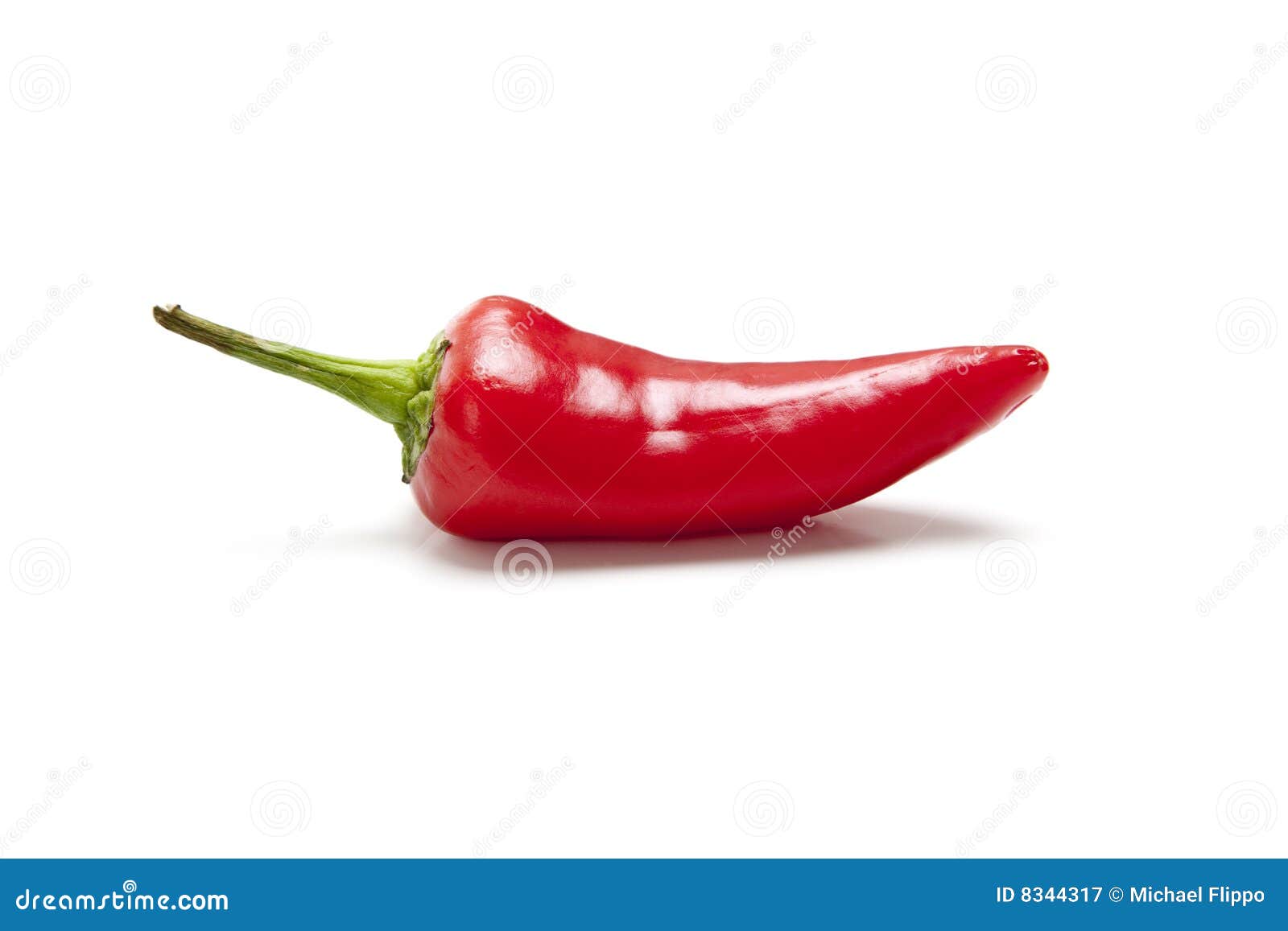 De Rode Peper Van De Spaanse Peper Op Wit Stock Afbeelding - Image of ...