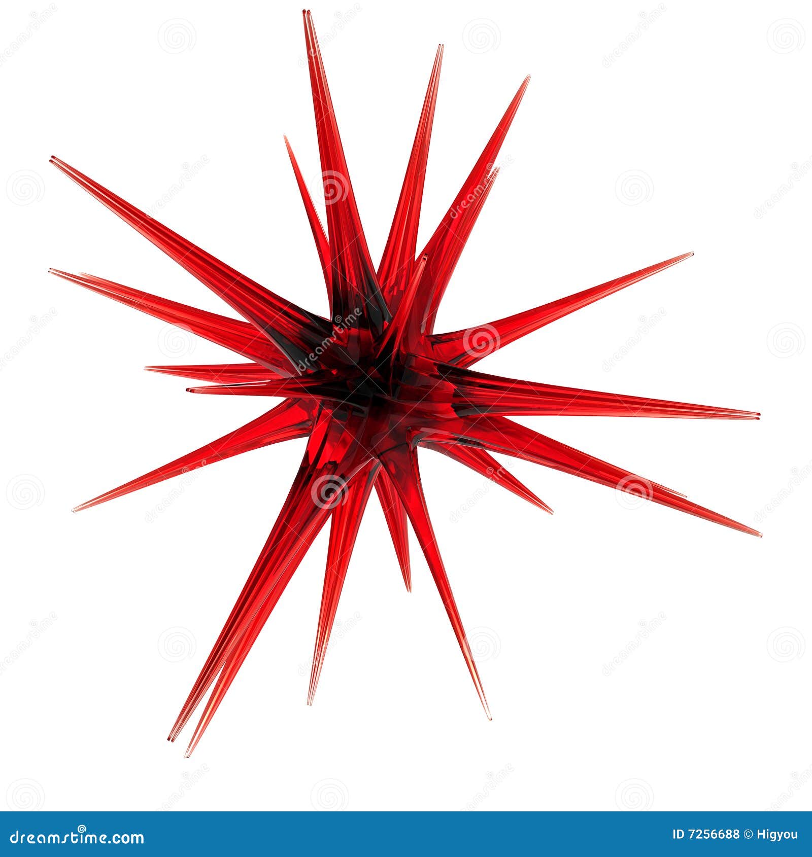 De rode Ster van het Glas stock illustratie. Illustration of vierkant ...