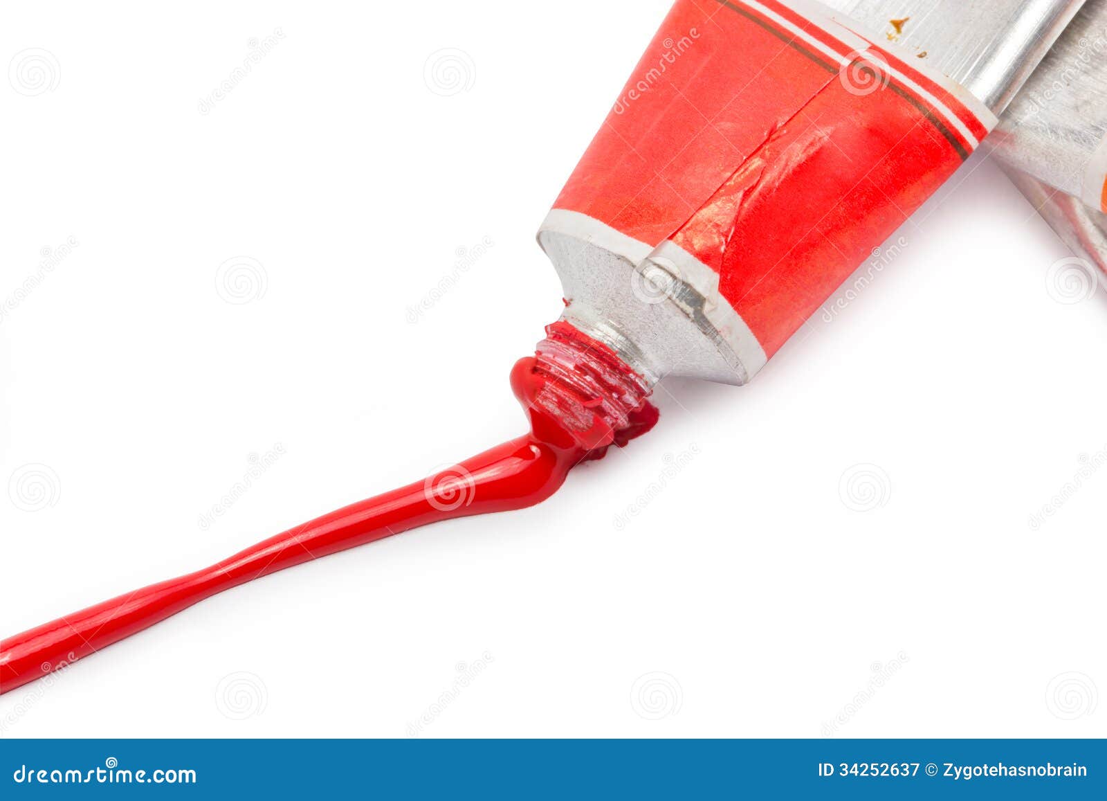 De Rode Verf Van De Waterkleur. Stock Afbeelding - Image of leven ...