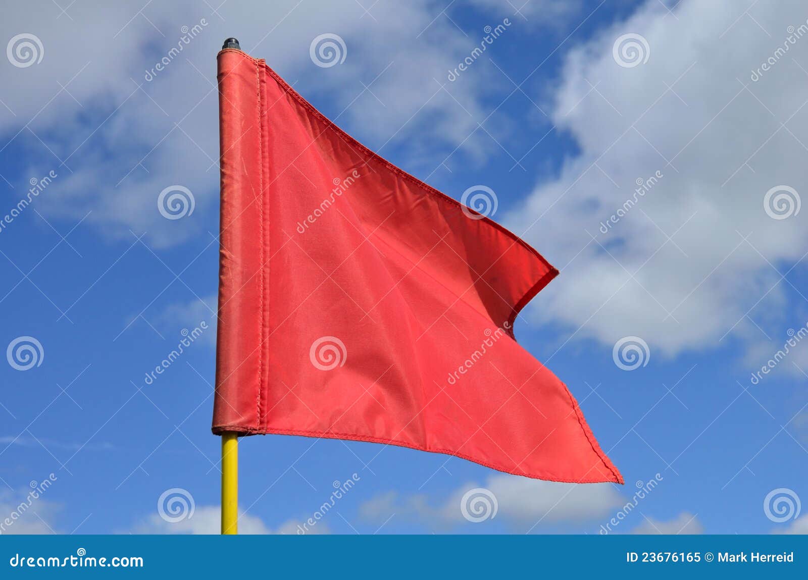 De rode Vlag van het Golf stock afbeelding. Image of stok - 23676165