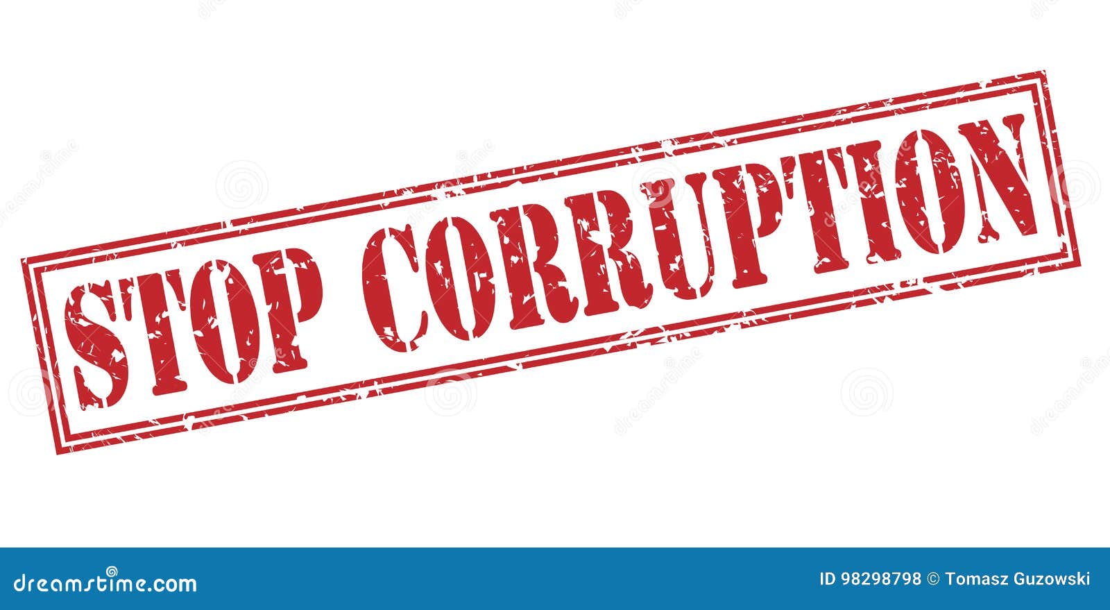 De Rode Zegel Van De Eindecorruptie Stock Illustratie - Illustration of ...