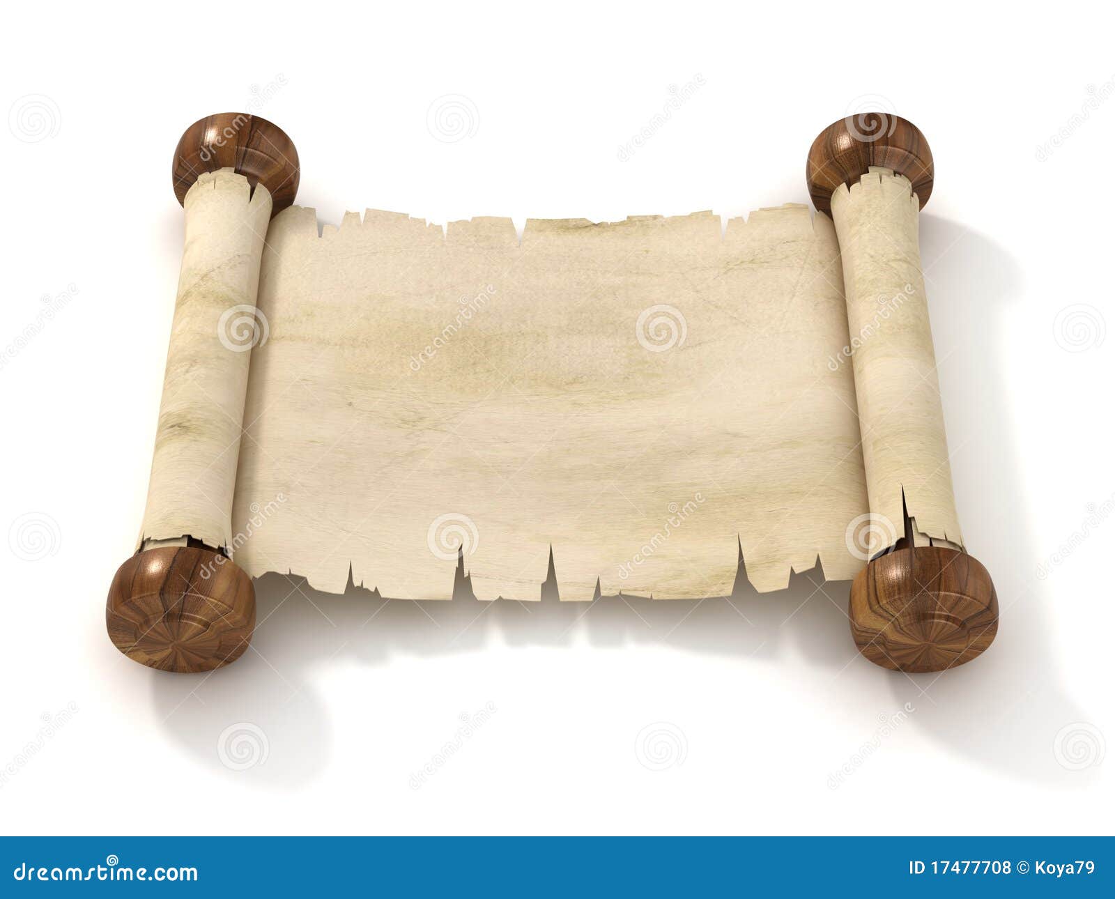 De Rol 3d Illustratie Van Het Perkament Stock Illustratie ...