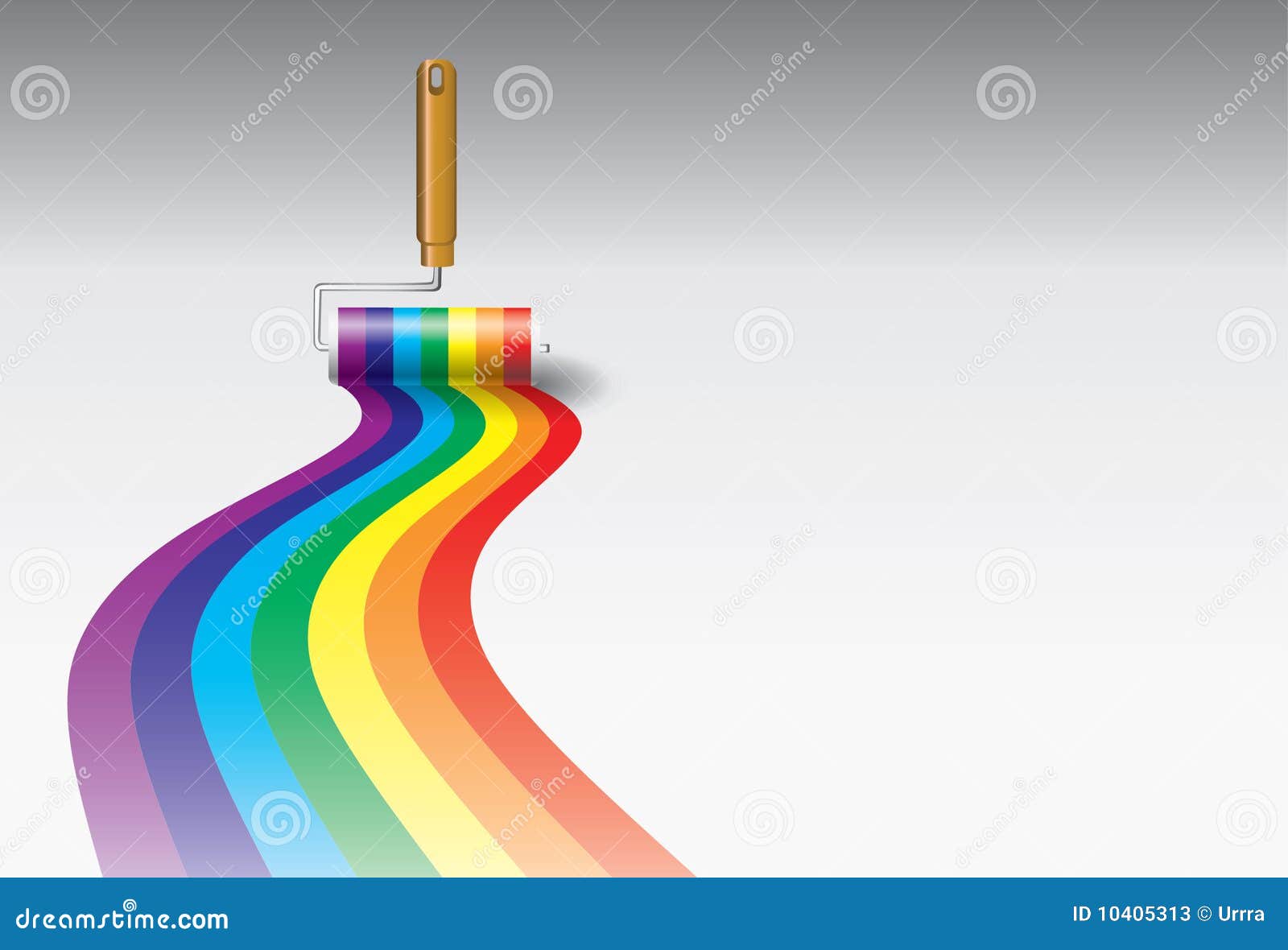 De Rol van de verf vector illustratie. Illustration of verf - 10405313