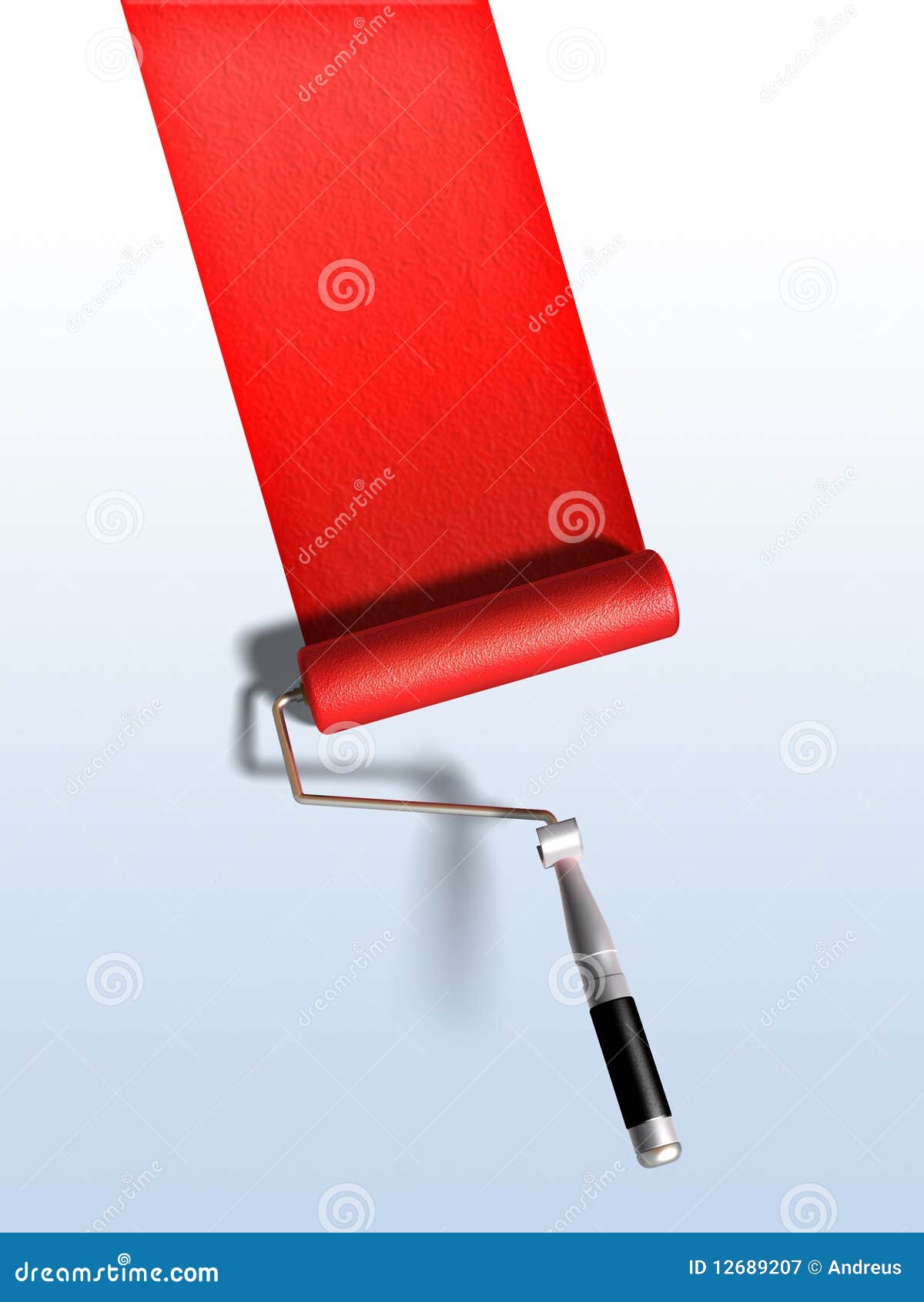 De rol van de verf stock illustratie. Illustration of artistiek - 12689207