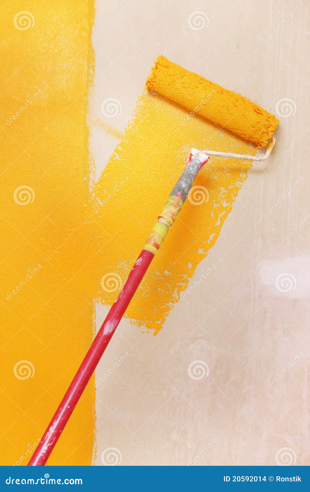 De rol van de verf stock foto. Image of hulpmiddel, broodje - 20592014