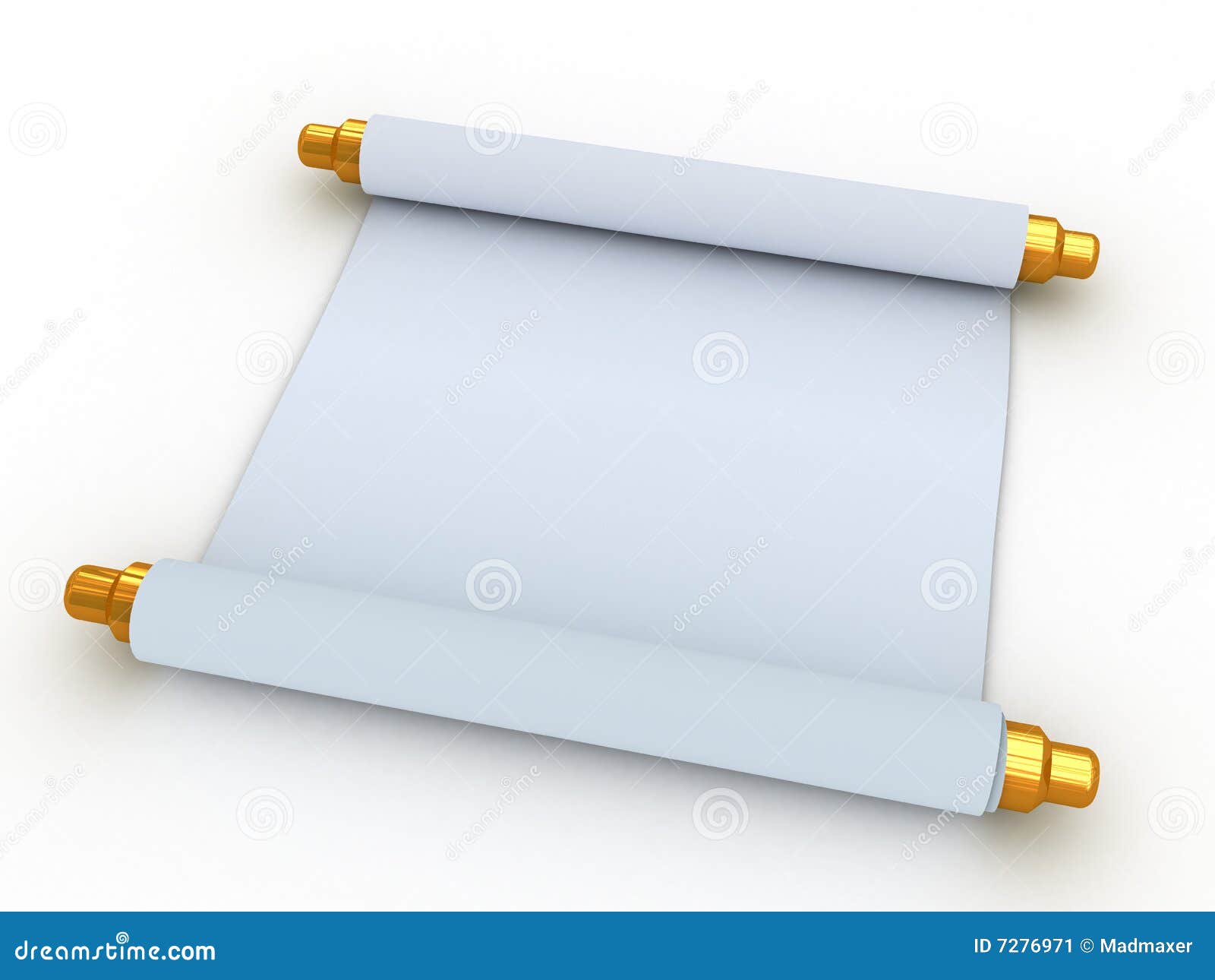 De rol van het document stock illustratie. Illustration of randen - 7276971