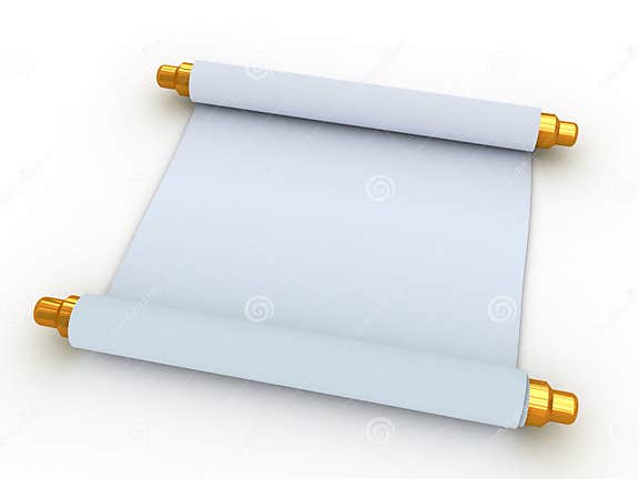 De rol van het document stock illustratie. Illustration of randen - 7276971