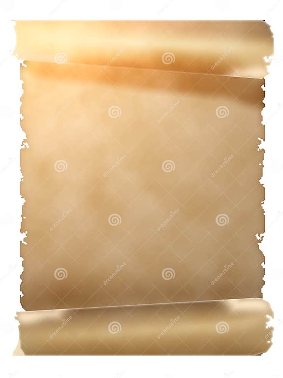 De rol van het perkament stock illustratie. Illustration of manuscript ...