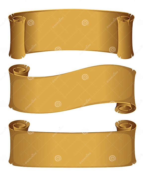 De rol van het perkament vector illustratie. Illustration of verouderd ...