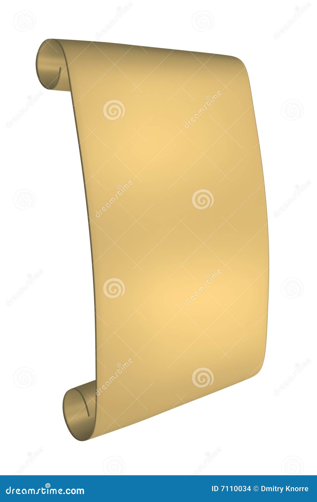 De rol van het perkament stock illustratie. Illustration of voorwerp ...