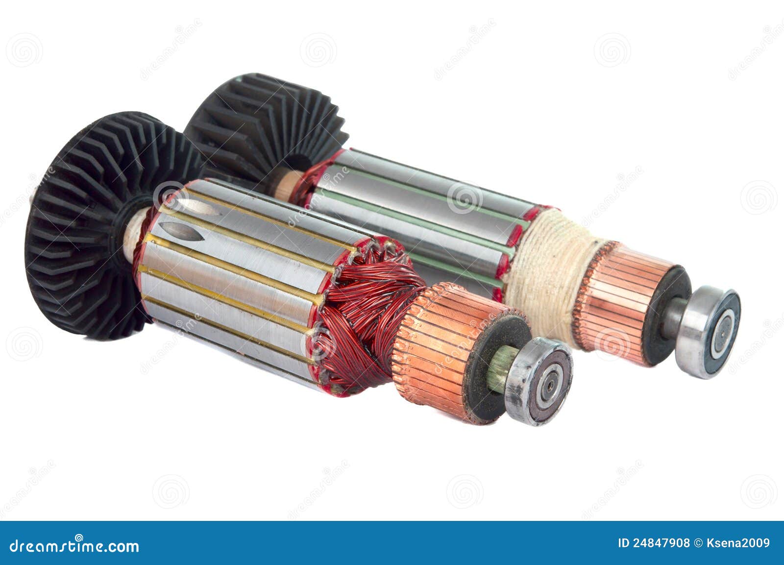 De Rollen Van Het Koper Binnen Elektrische Motor Stock Foto - Image of ...