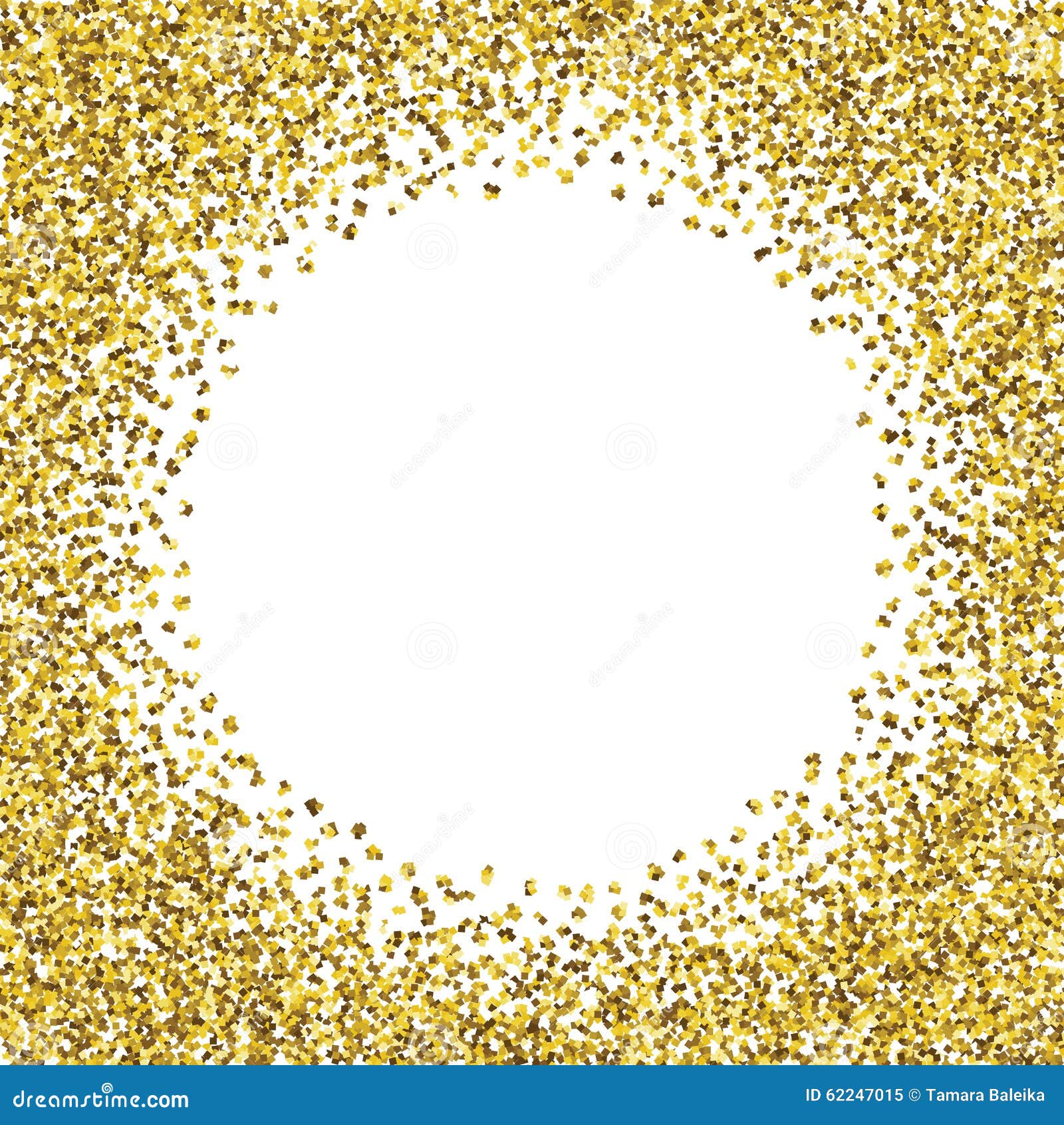 De Ronde Schittert Gouden Kader Vector Illustratie - Illustration of ...